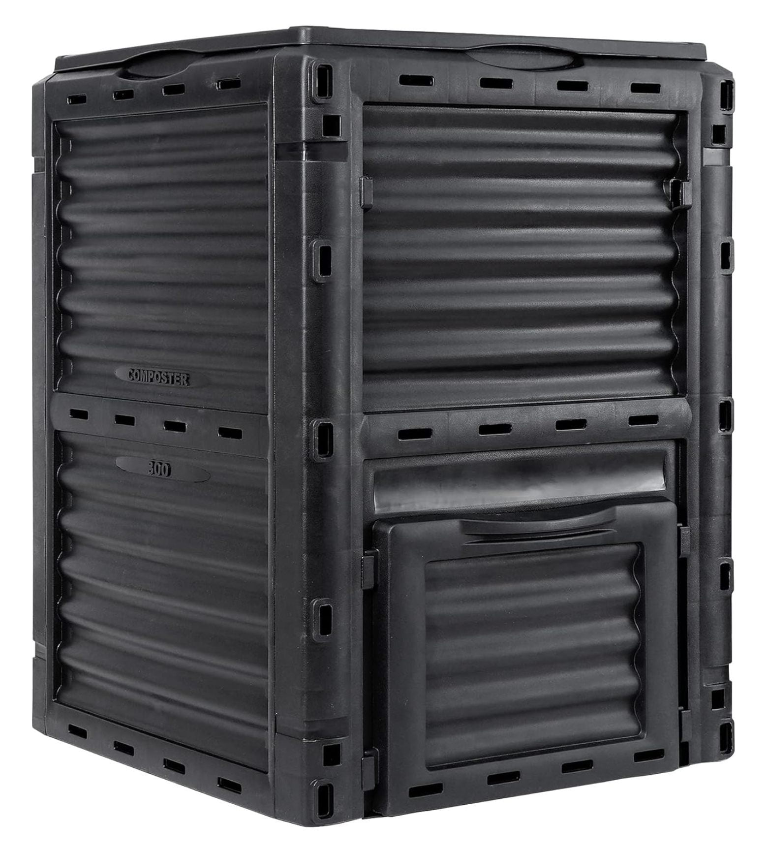 Garden Composter Bin Outdoor 80 Gallon(300L), Compost Container W/Easy ...