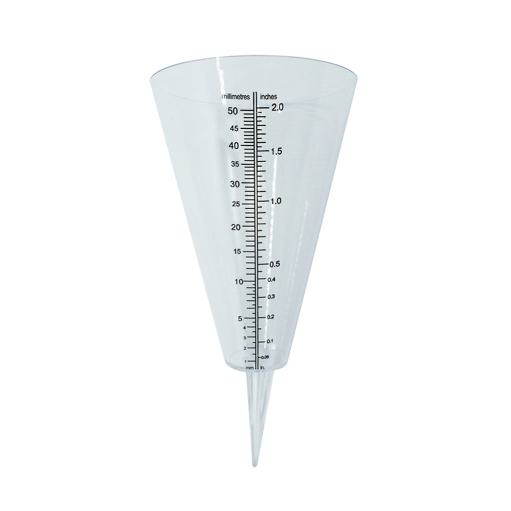 Garden Cone Rain Gauge Transparent Inserted Rain Gauge Equipment for ...