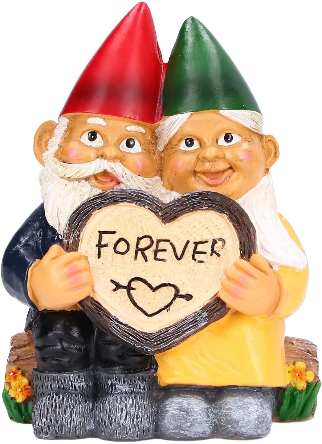 Garden Couples Statue, Multipurpose Sturdy Resin Art Home Desktop Dwarf ...
