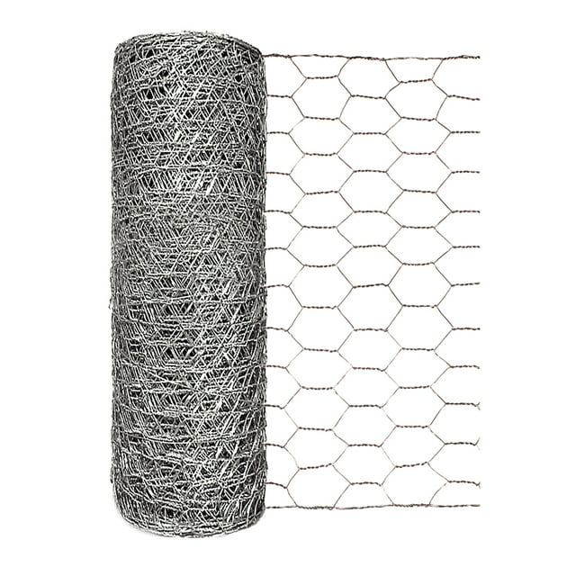 Garden Craft 12in H x 10 ft L Galvanized Steel Chicken Wire for Poultry ...