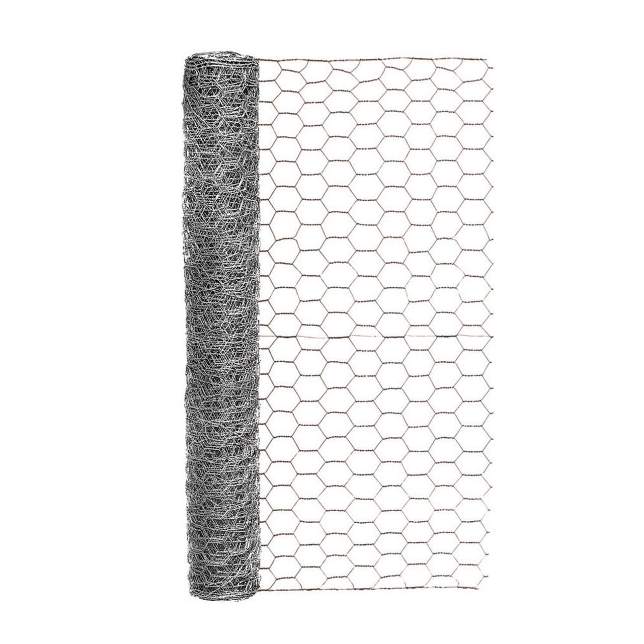 Garden Craft Galvanized Steel Chicken Wire 24in H x 10ft L Gray Poultry ...