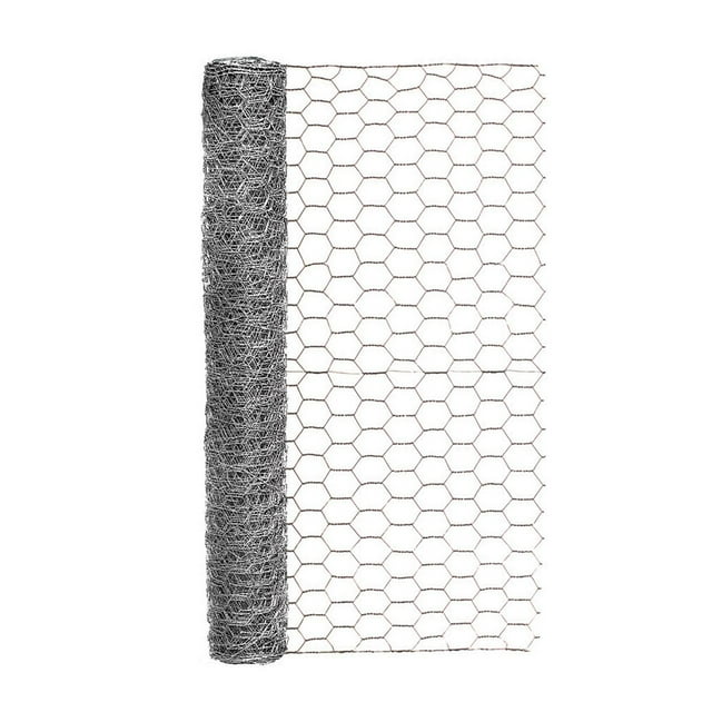 Garden Craft 24in H x 10ft L Galvanized Steel Chicken Wire with 1in ...
