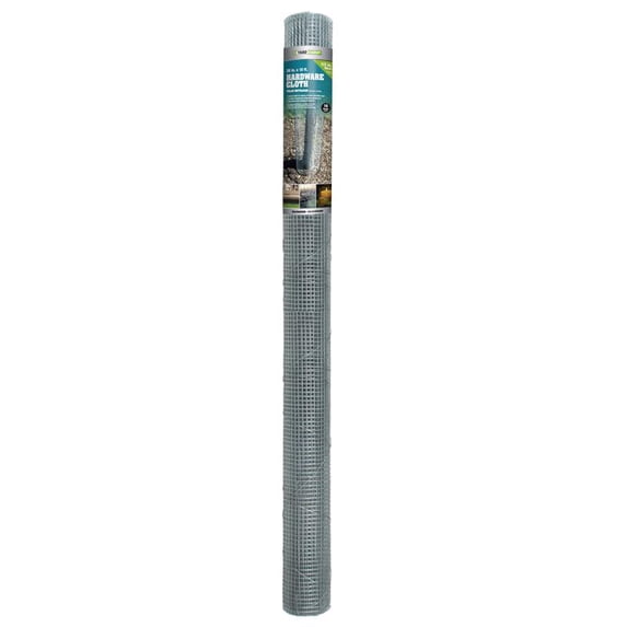 Garden Zone 36 in. W x 10 ft. L Silver Gray Steel Hardware Cloth 1/2 in ...