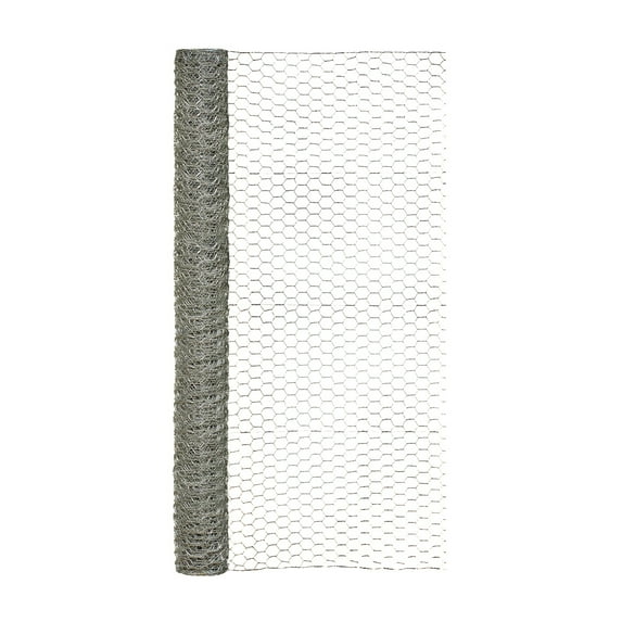 Garden Craft 48in x 25ft Galvanized Steel Poultry Netting, Hex Mesh ...