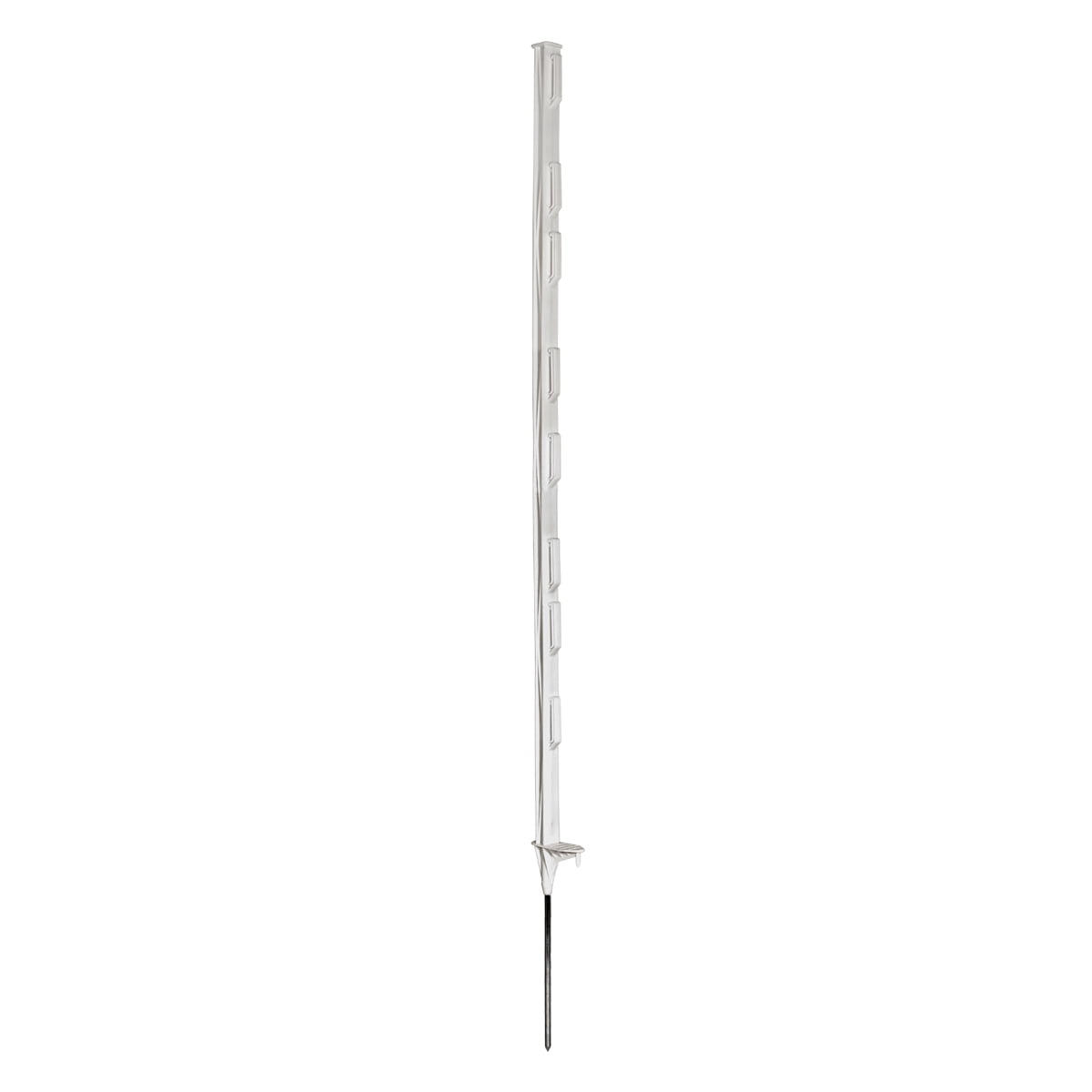 Garden Craft 48in H Molded White Plastic Step-in Post, Fence Post ...