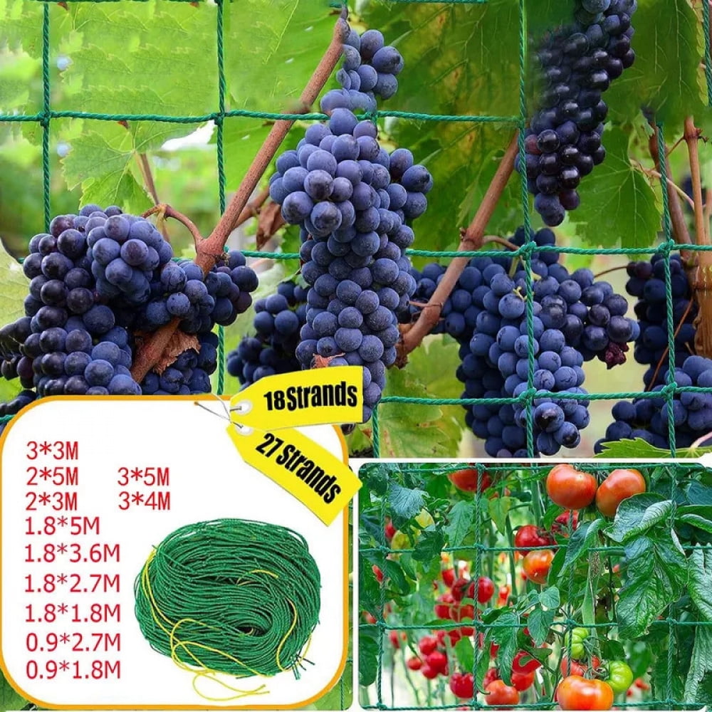 Garden Cucumber Net for Plants Climbing Net White Nylon Heavy Duty ...