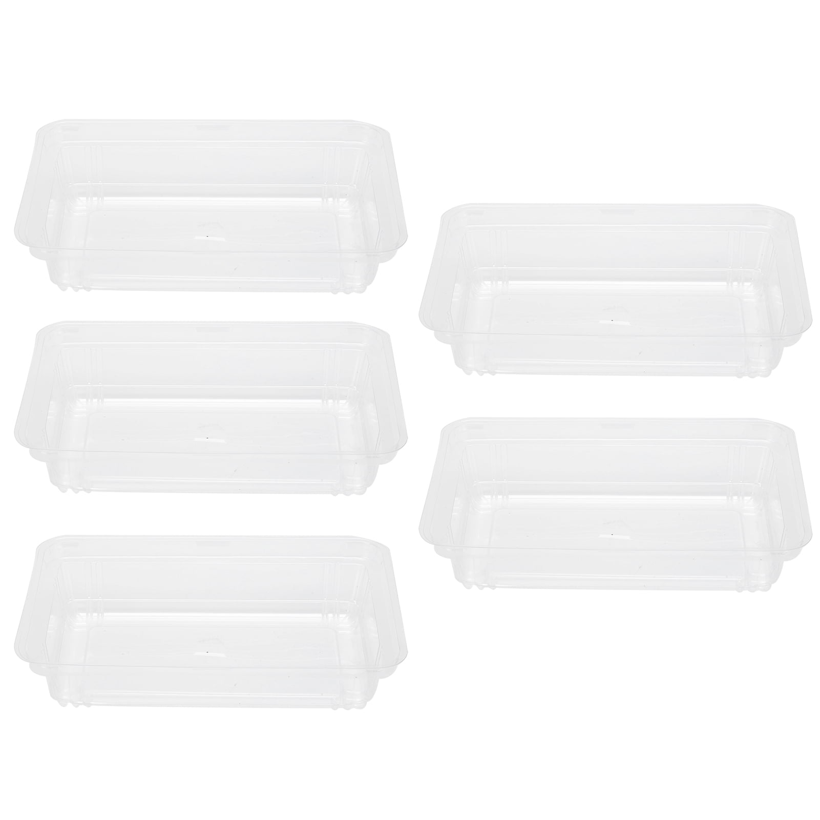 Garden Cultivation Set 5-Piece Mini Clear Seed Trays for Vegetable ...