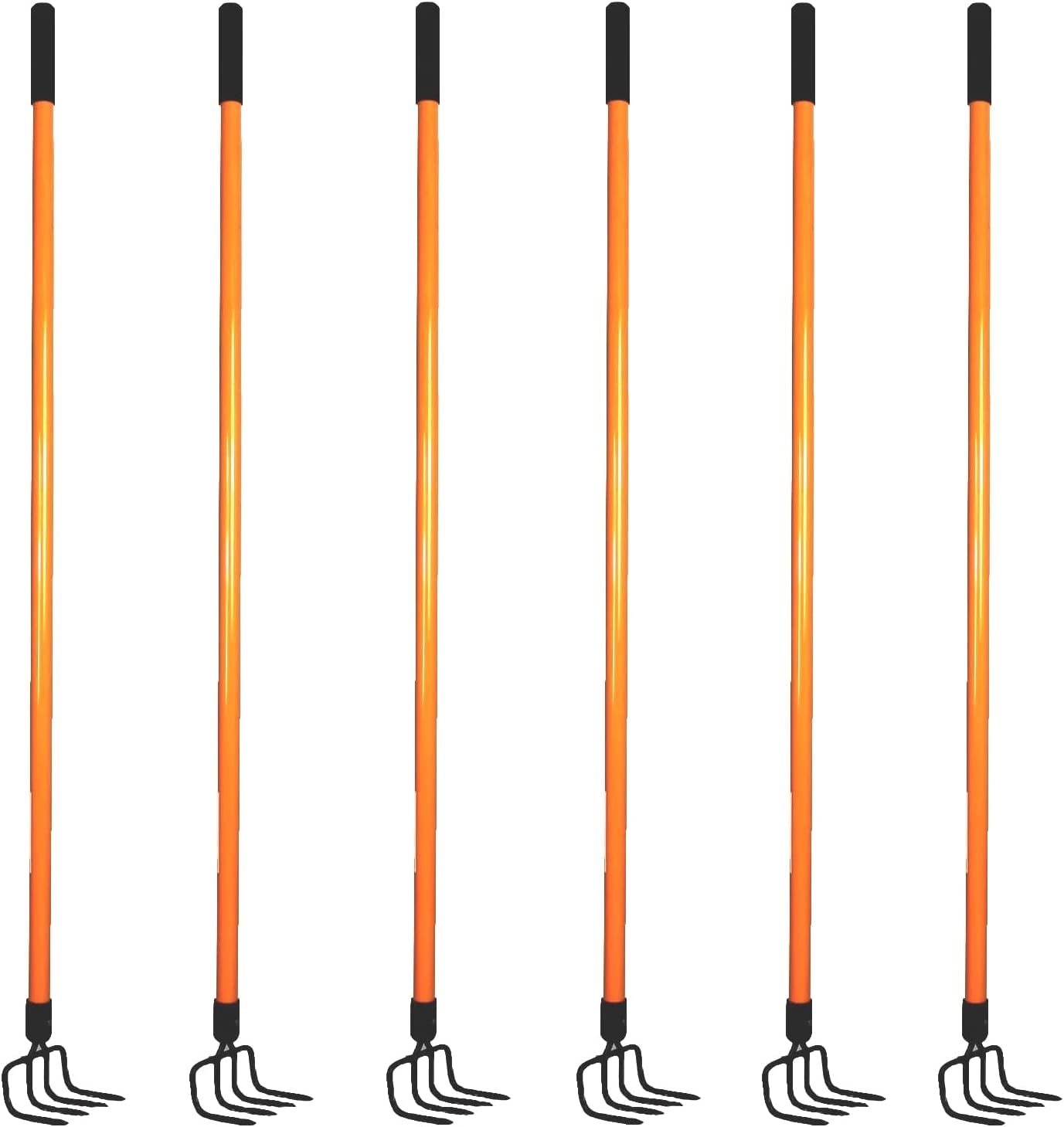 Garden Cultivator (6 Pack)– Sturdy Hand Tiller/Cultivator – Heavy Duty ...