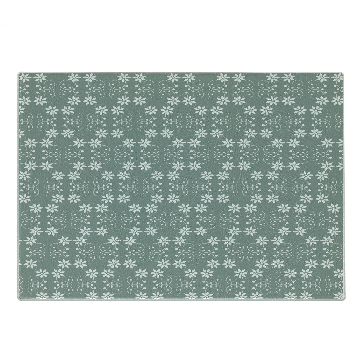 Garden Cutting Board, Baroque Style Inspired Delicate Daisy Flower ...