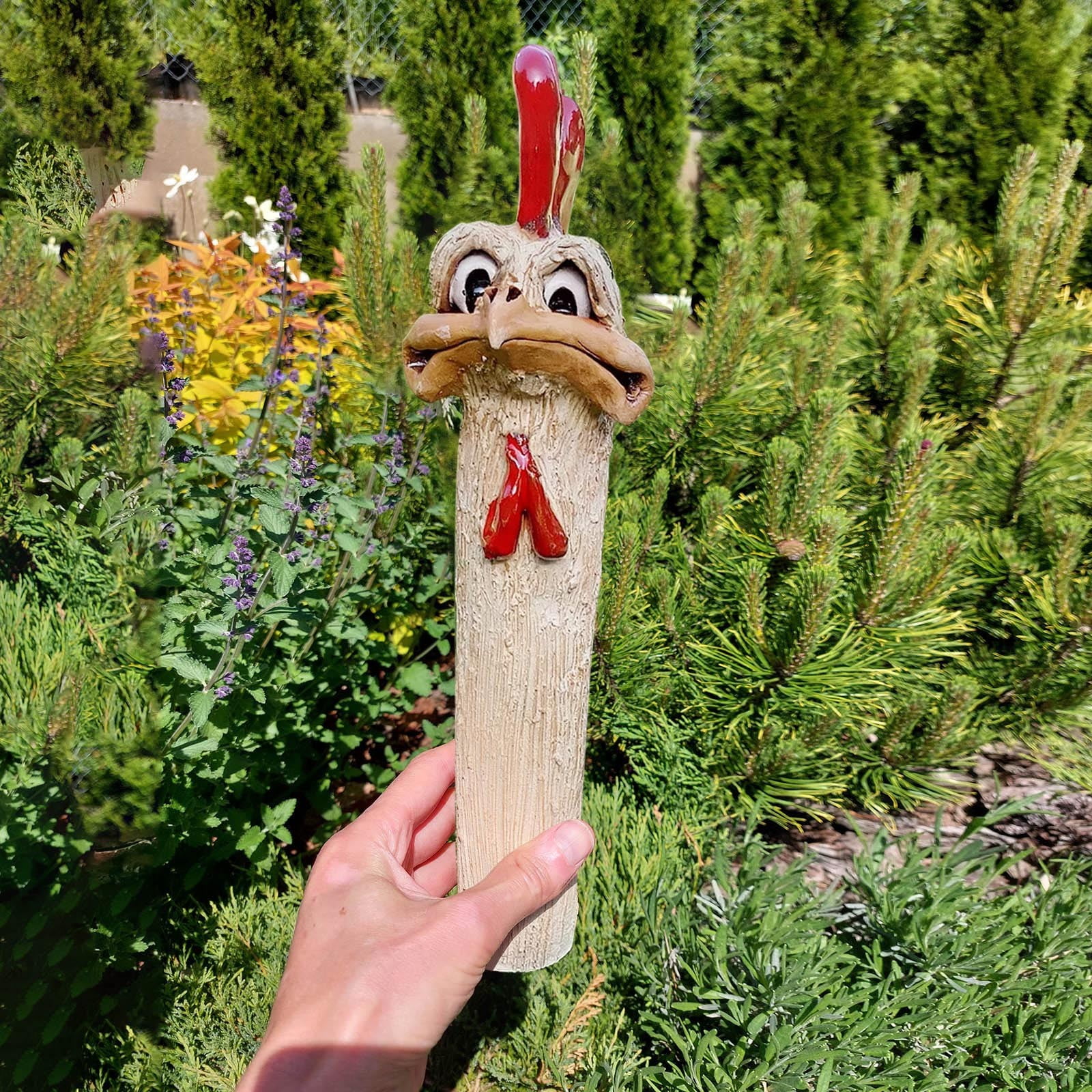 Garden Decor Fun Hidden Chicken Garden Decoration This Funny Will Liven ...