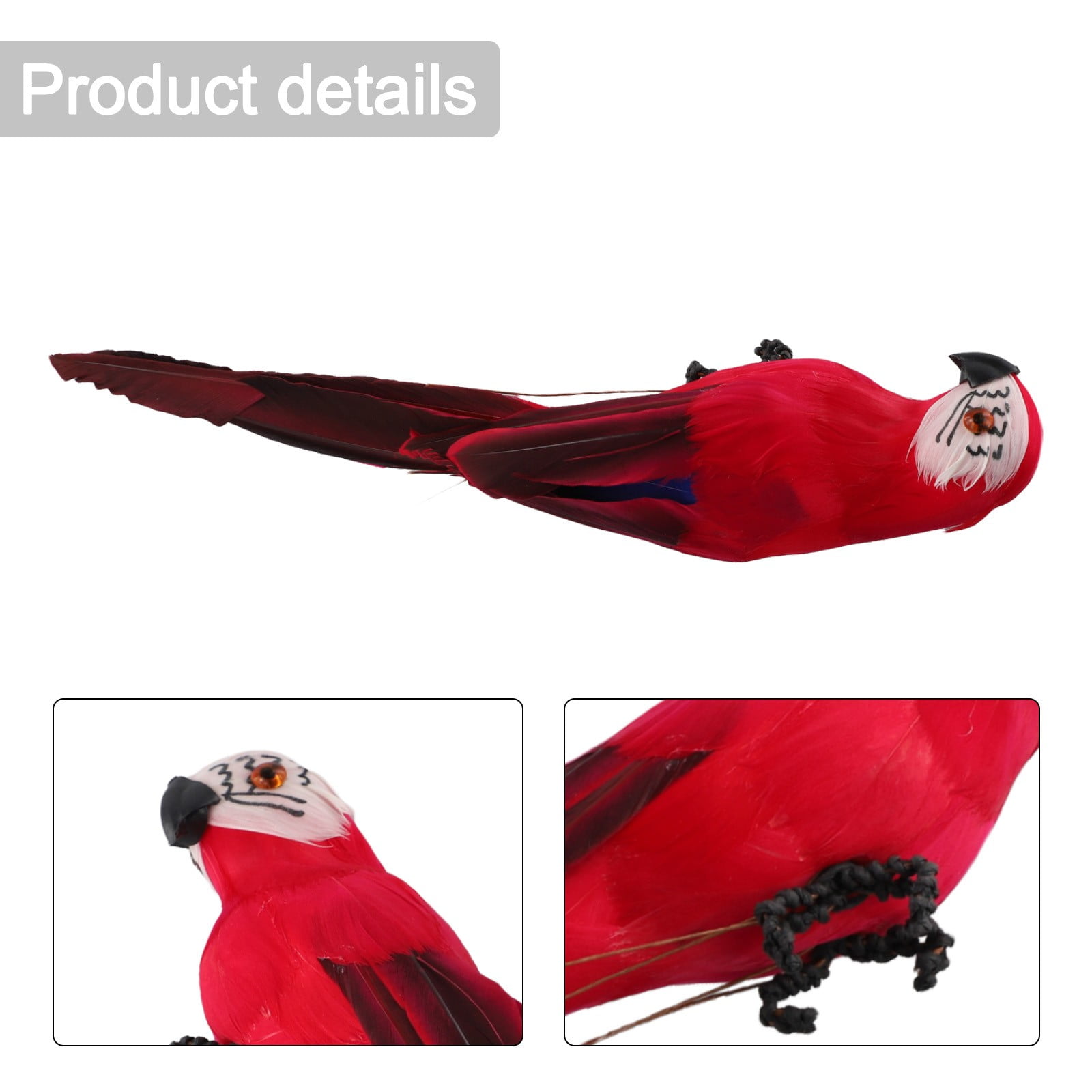 Garden Decor Statues Sculptures Artificial Fake Parrot Lifelike ...