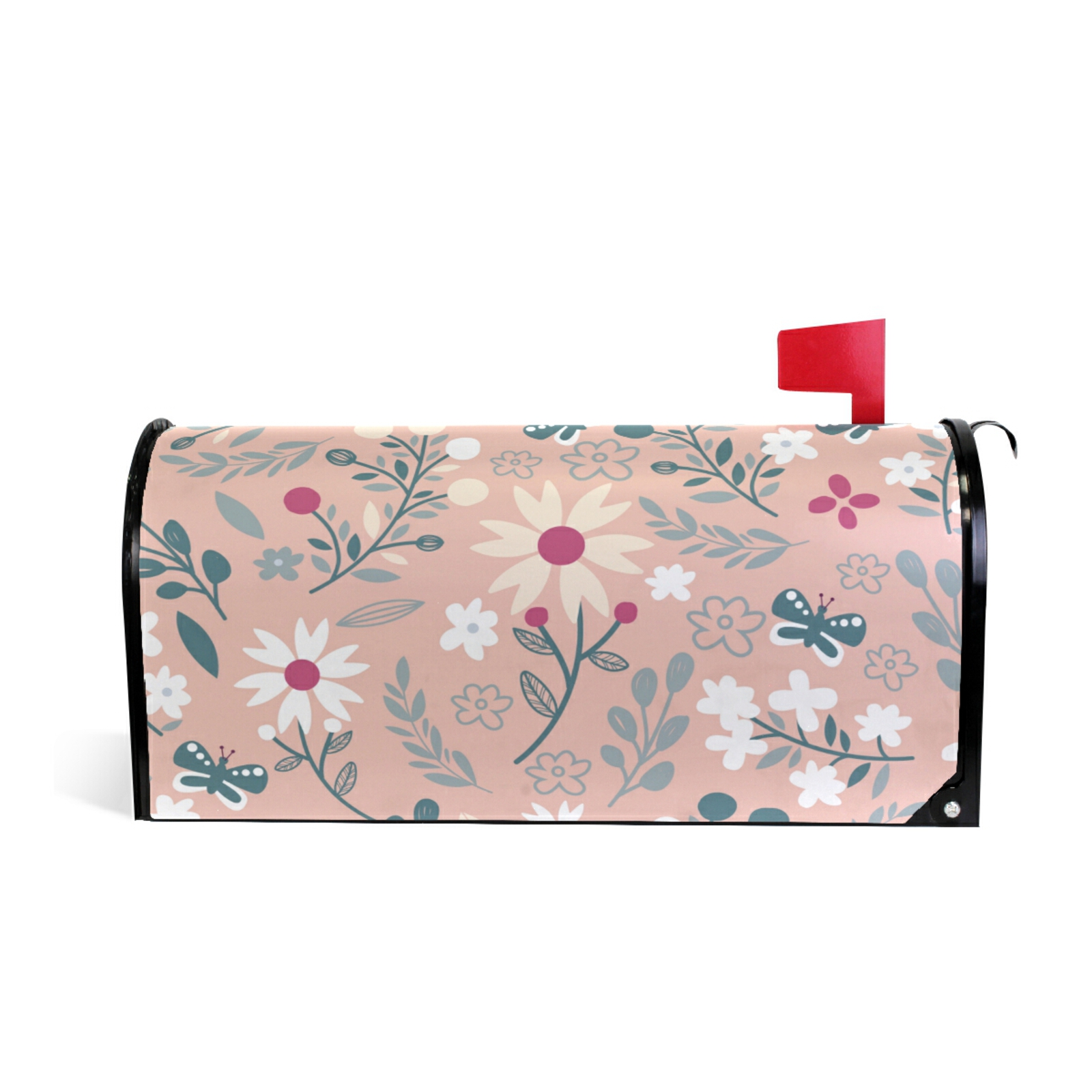 Garden Decor Waterproof Mailbox Cover Beautiful Flowers Printed Post ...