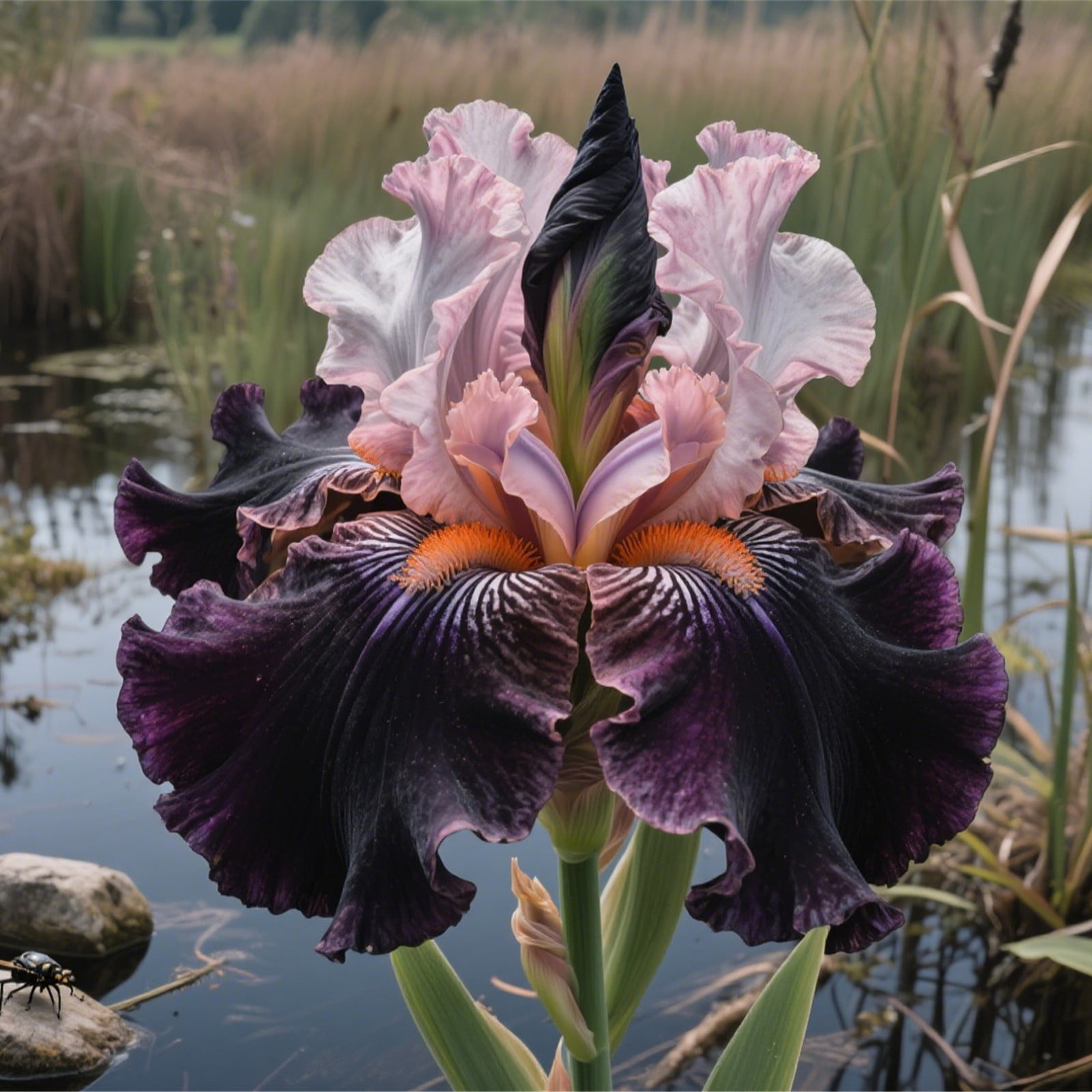 Garden Decoration [ Bearded Iris for planting ] Striking Bloom Year ...