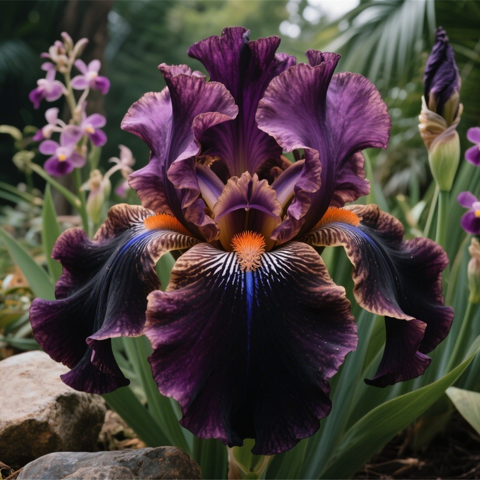 Garden Decoration [ Bearded Iris for planting ] Striking Bloom Year ...