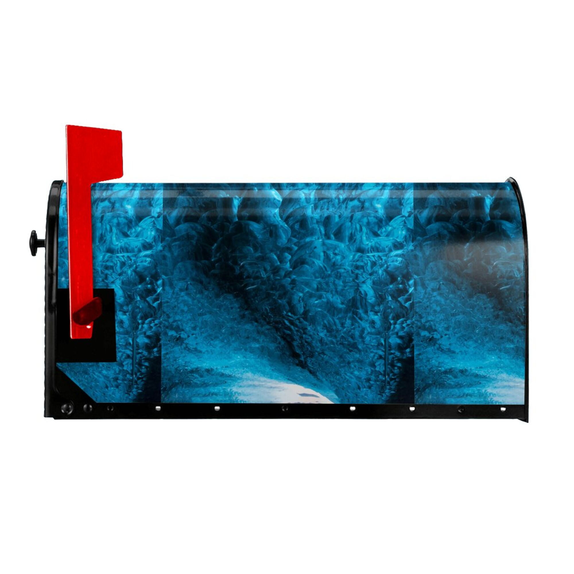 Garden Decoration Beautiful Blue Ice Cave Mailbox Covers Magnetic Retro ...