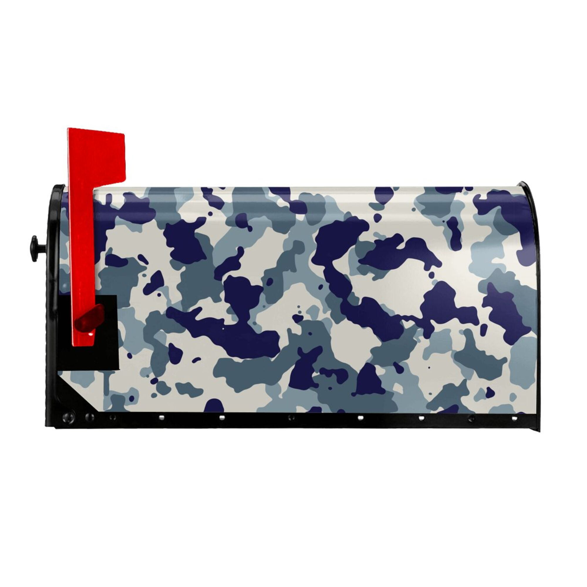 Garden Decoration Blue Navy Camouflage Background Mailbox Covers ...