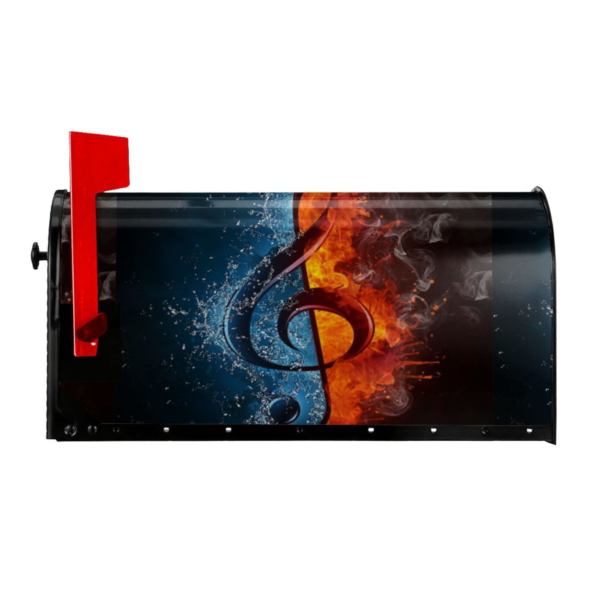 Garden Decoration Burning Music Note Illustration Of The Treble Clef In ...