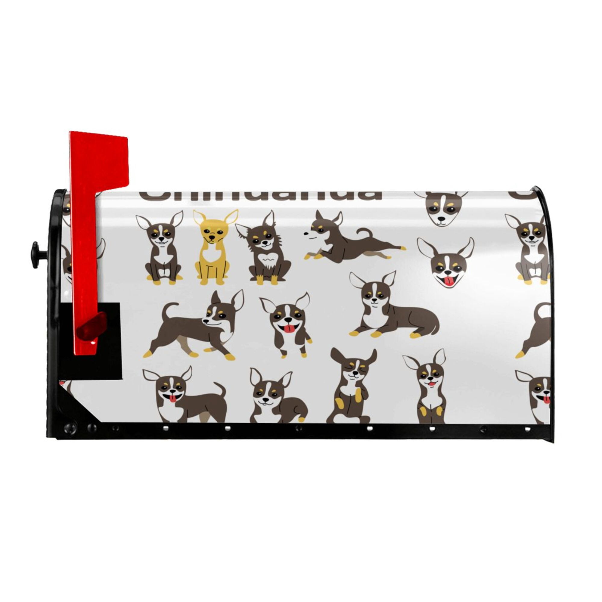 Garden Decoration Chihuahua Dog Mailbox Covers Magnetic Retro Mailbox ...