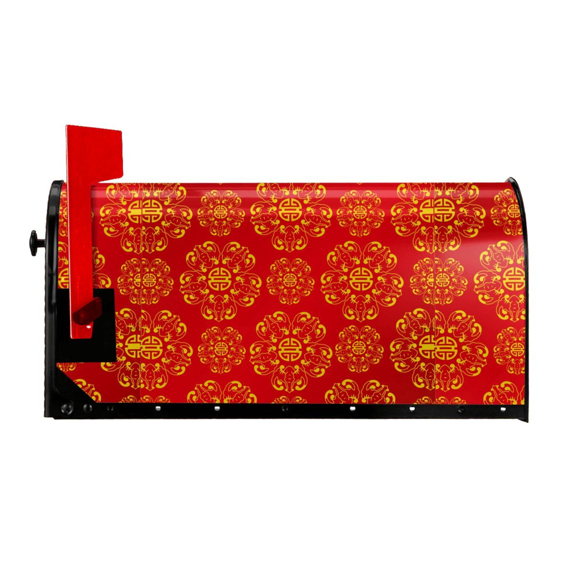 Garden Decoration Chinese_Patterns Mailbox Covers Magnetic Retro ...