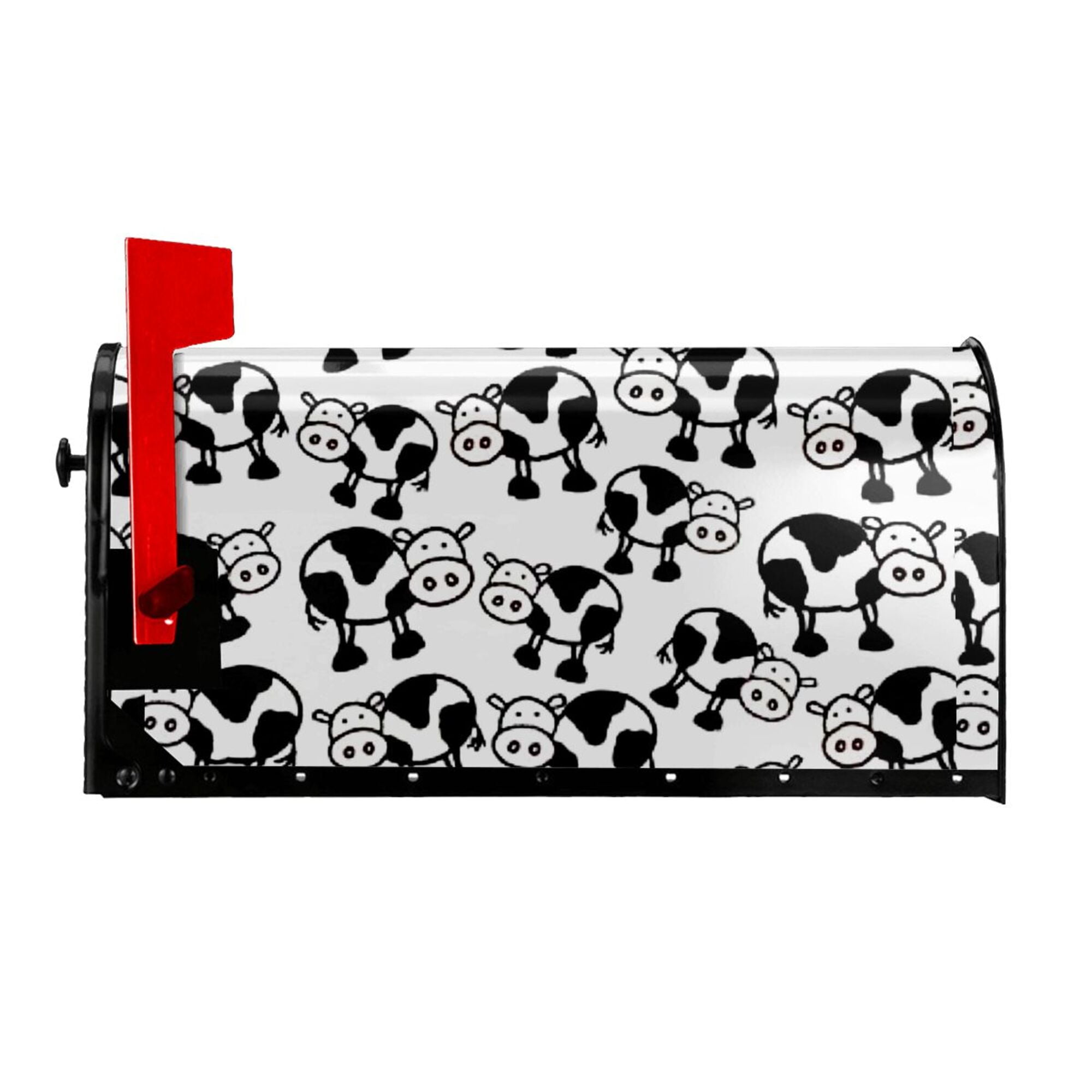 Garden Decoration Cow Mailbox Covers Magnetic Retro Mailbox Wraps Post ...