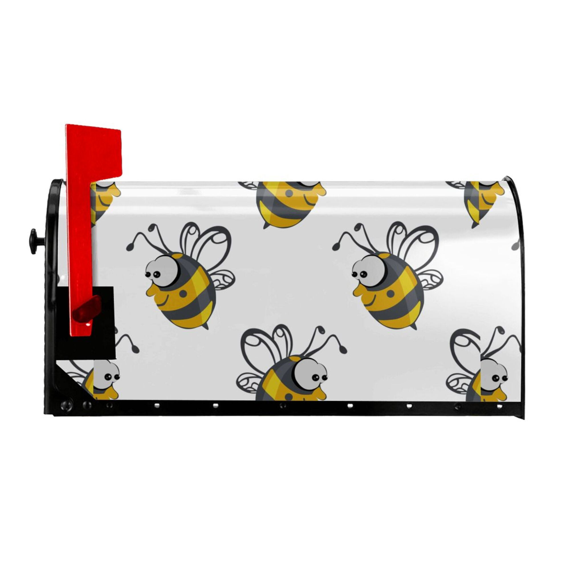 Garden Decoration Cute Active Frendly Bee Mailbox Covers Magnetic Retro ...