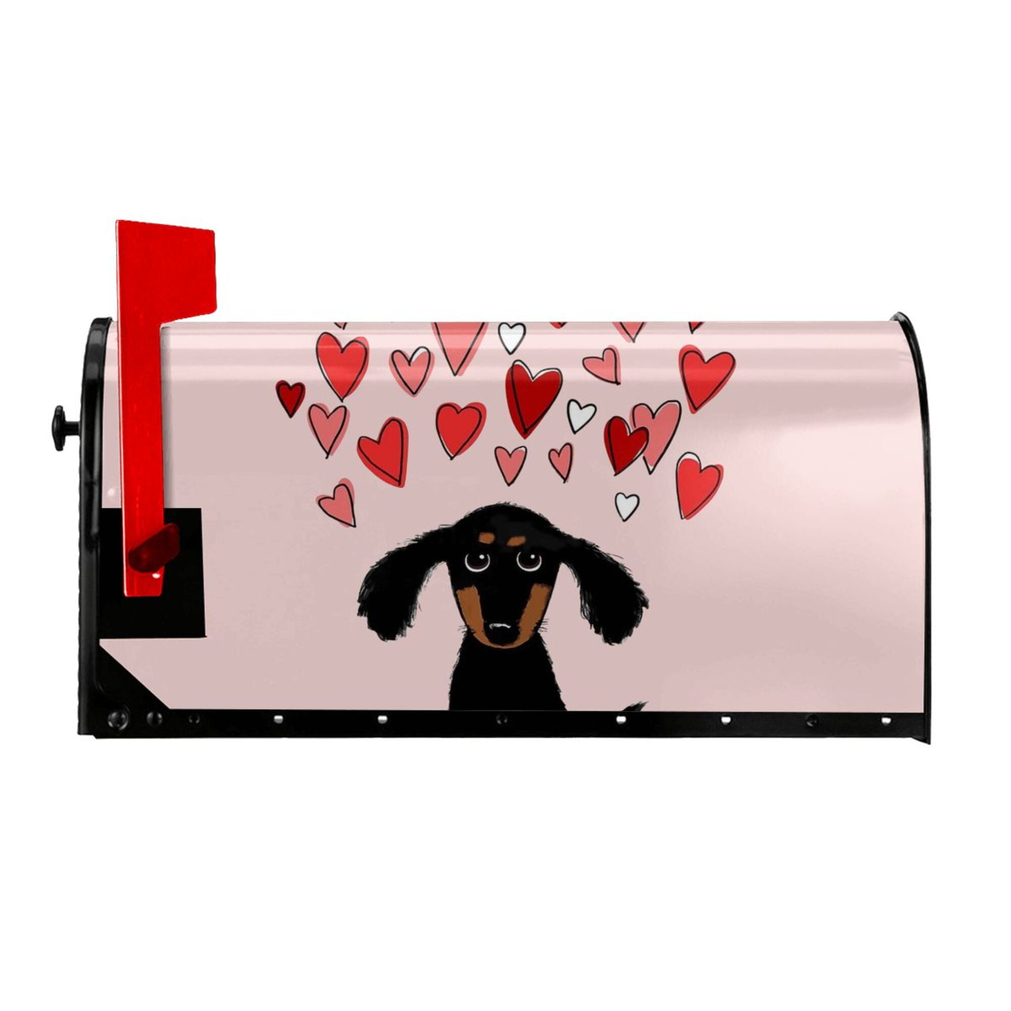 Garden Decoration Cute Dachshund Dog Mailbox Covers Magnetic Retro ...