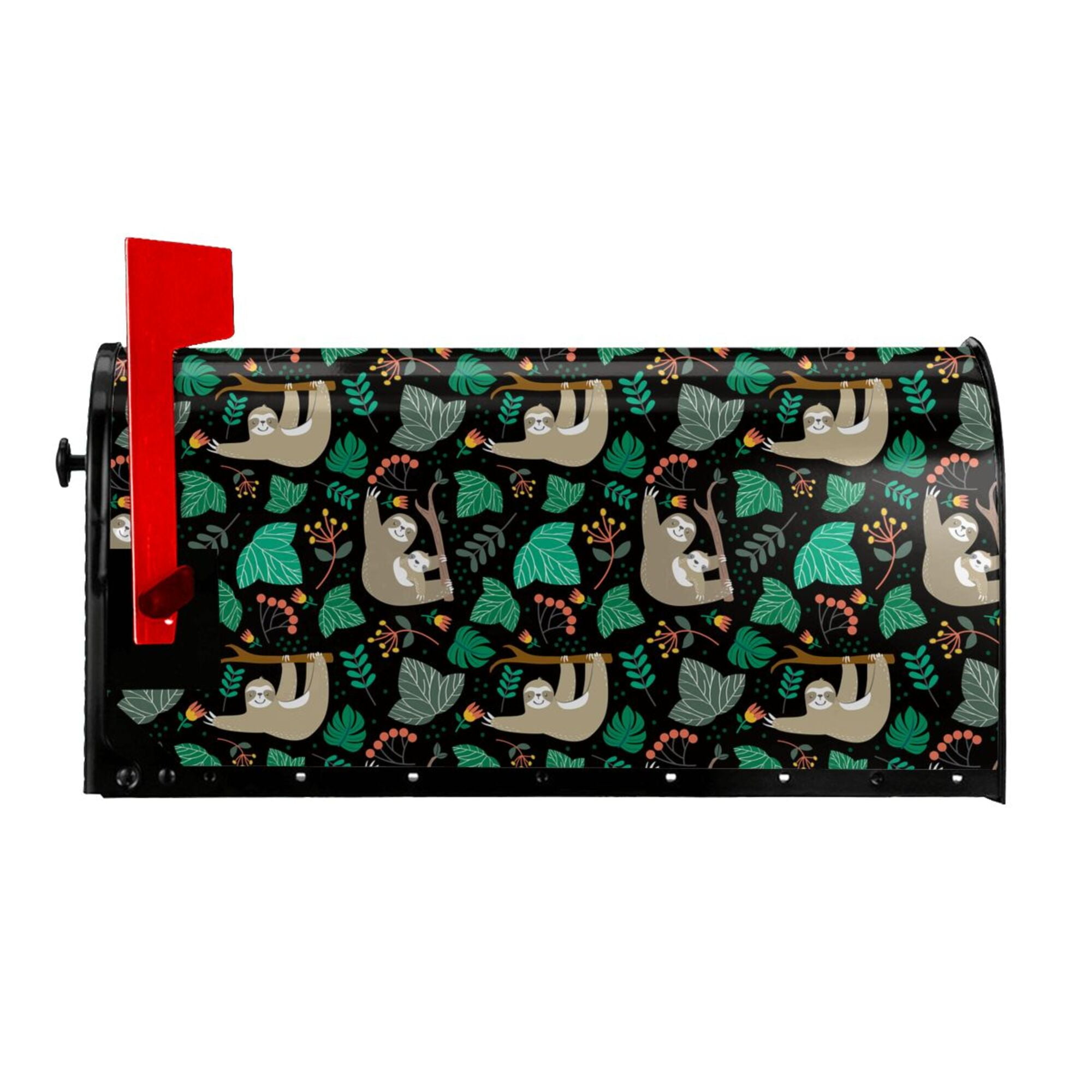 Garden Decoration Cute Sloths Animal Mailbox Covers Magnetic Retro ...