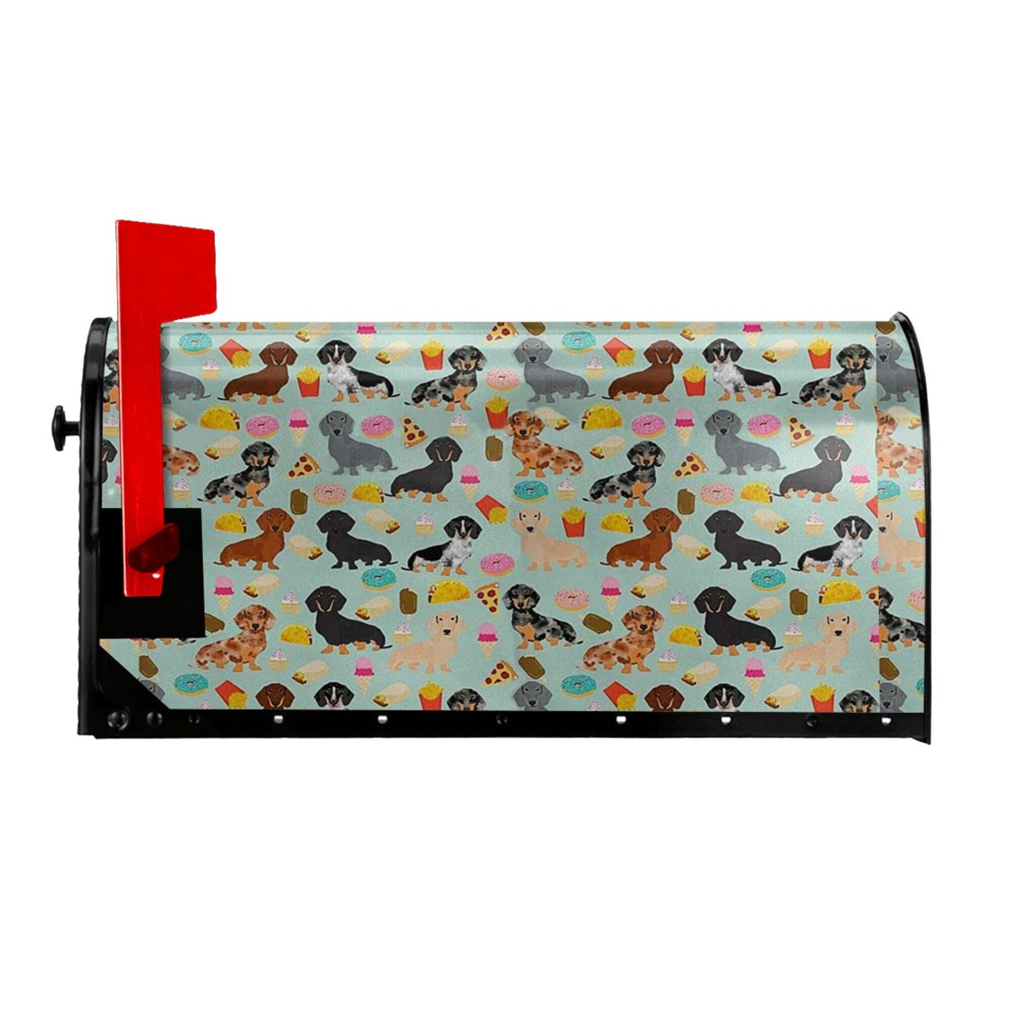 Garden Decoration Dachshund Gift Pizza & Ice Cream- Mailbox Covers ...
