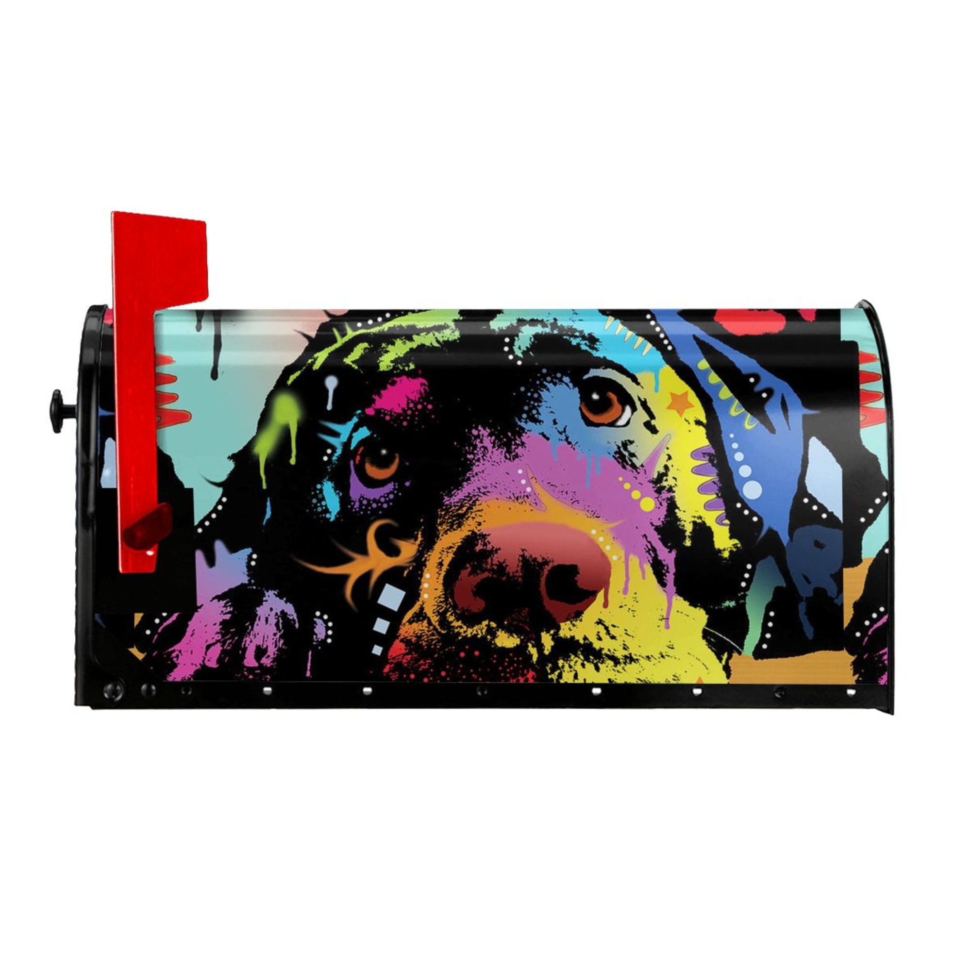 Garden Decoration Dog Lying On The Table Thinking Mailbox Covers ...