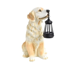 World of Wonders Black Lab Dog Indoor Outdoor Welcome Statue with ...