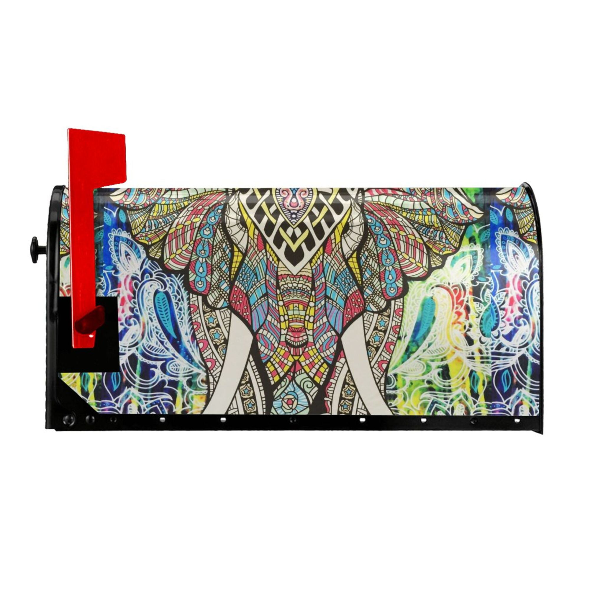 Garden Decoration Elephant-Mask Mailbox Covers Magnetic Retro Mailbox ...