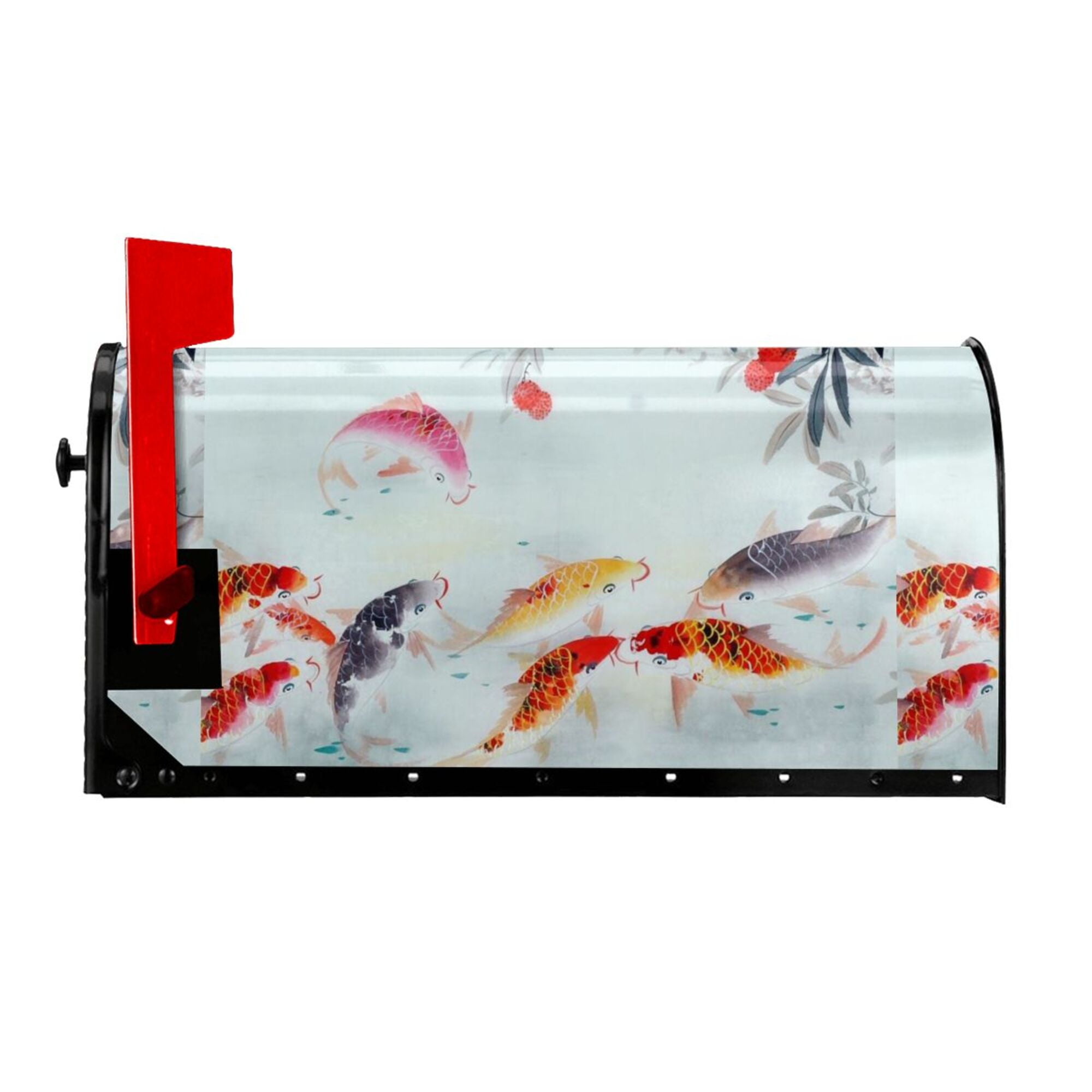 Garden Decoration Fish Mailbox Covers Magnetic Retro Mailbox Wraps Post ...