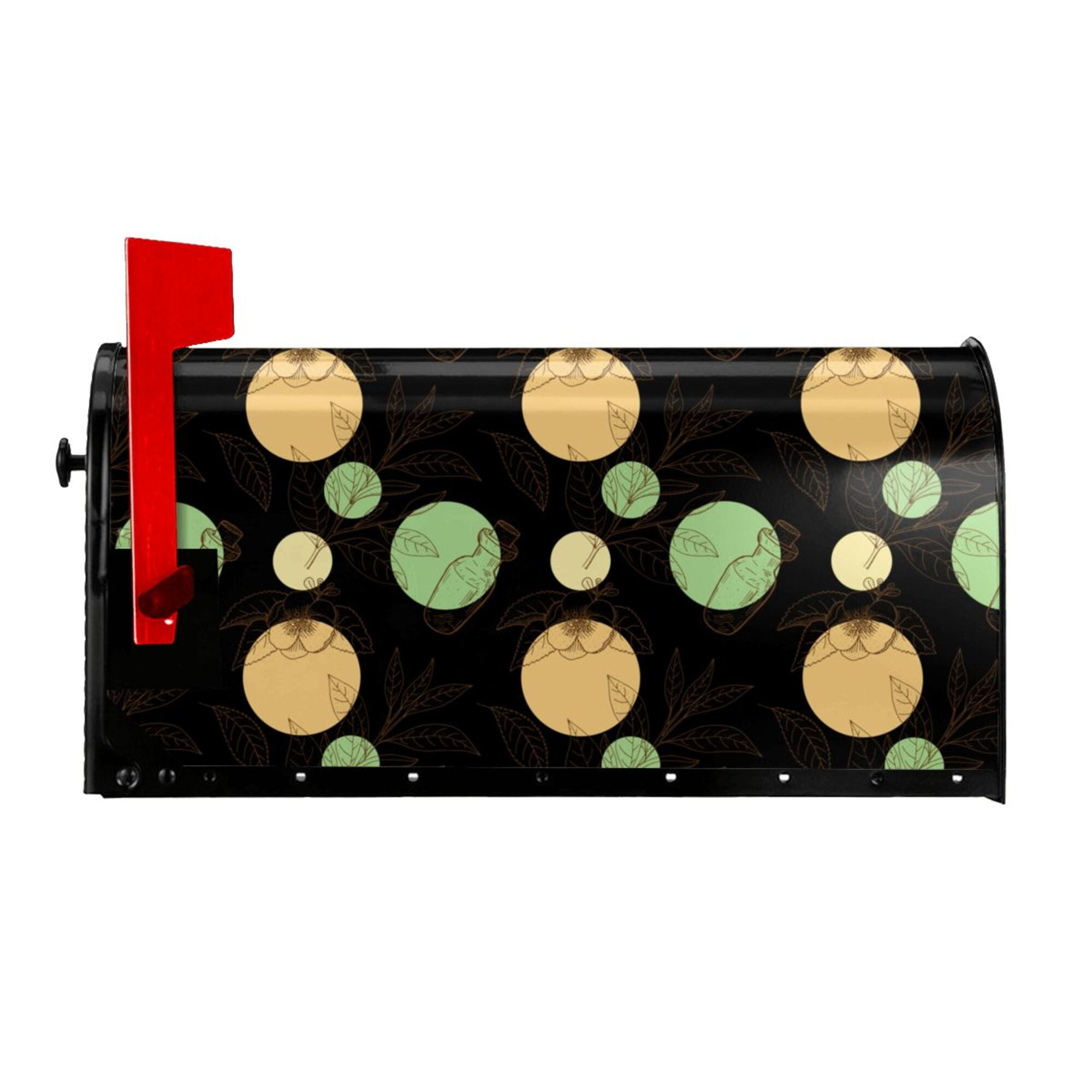 Garden Decoration Flower Pattern Background Mailbox Covers Magnetic ...