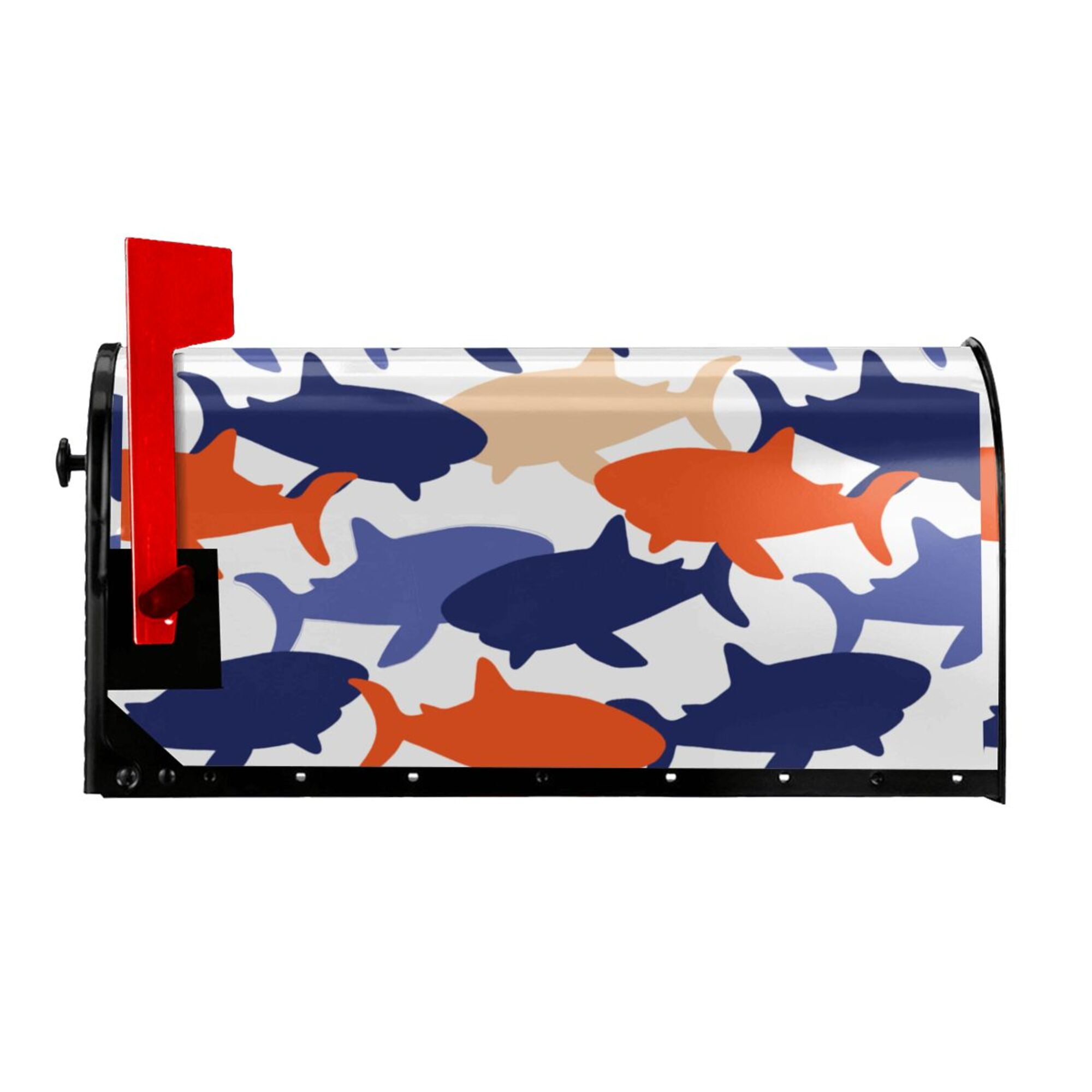 Garden Decoration Funny Baby Sharks Mailbox Covers Magnetic Retro ...