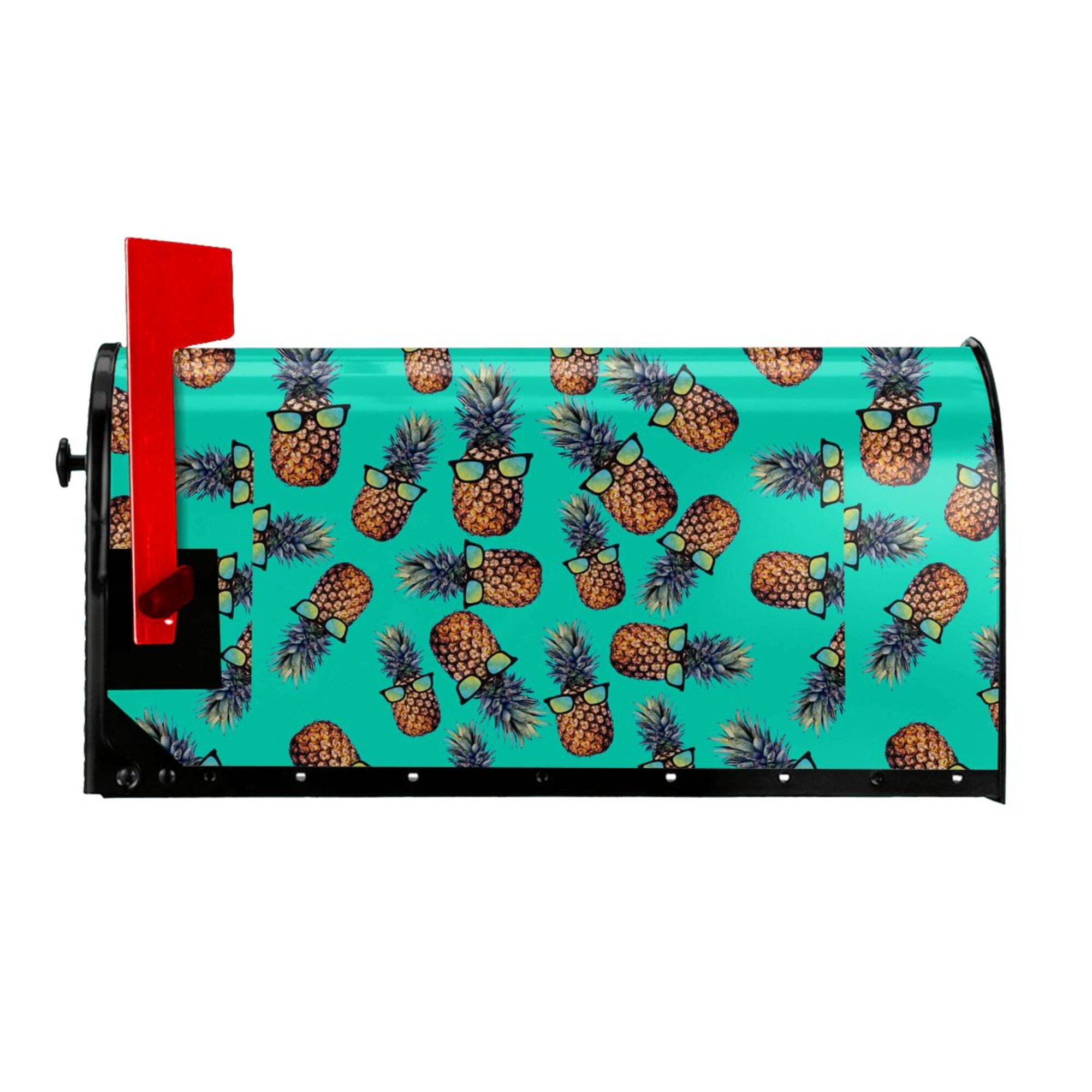 Garden Decoration Green Glasses Pineapple Mailbox Covers Magnetic Retro Mailbox Wraps Post ...