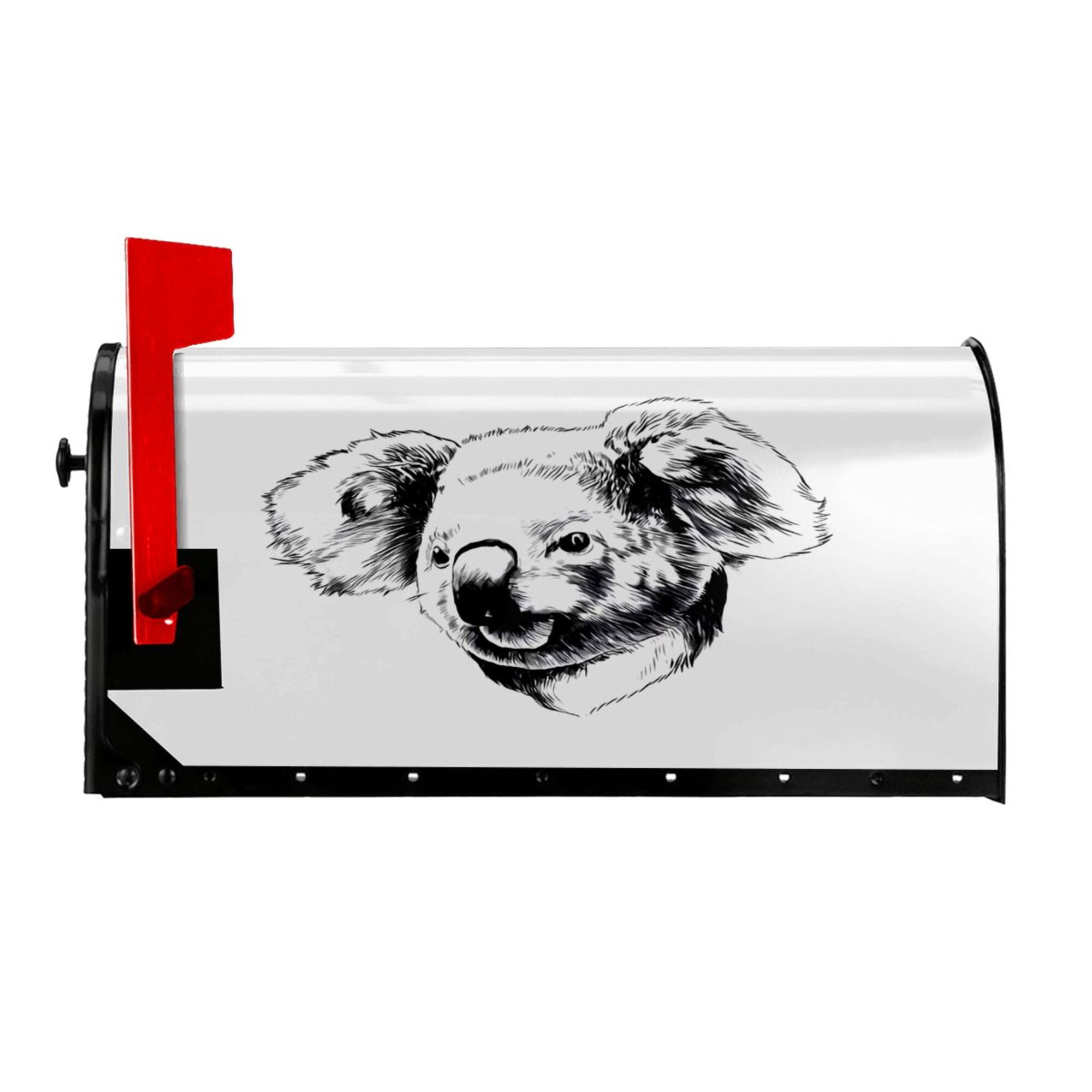 Garden Decoration Guard Koala Head Drawing Sketch Mailbox Covers ...