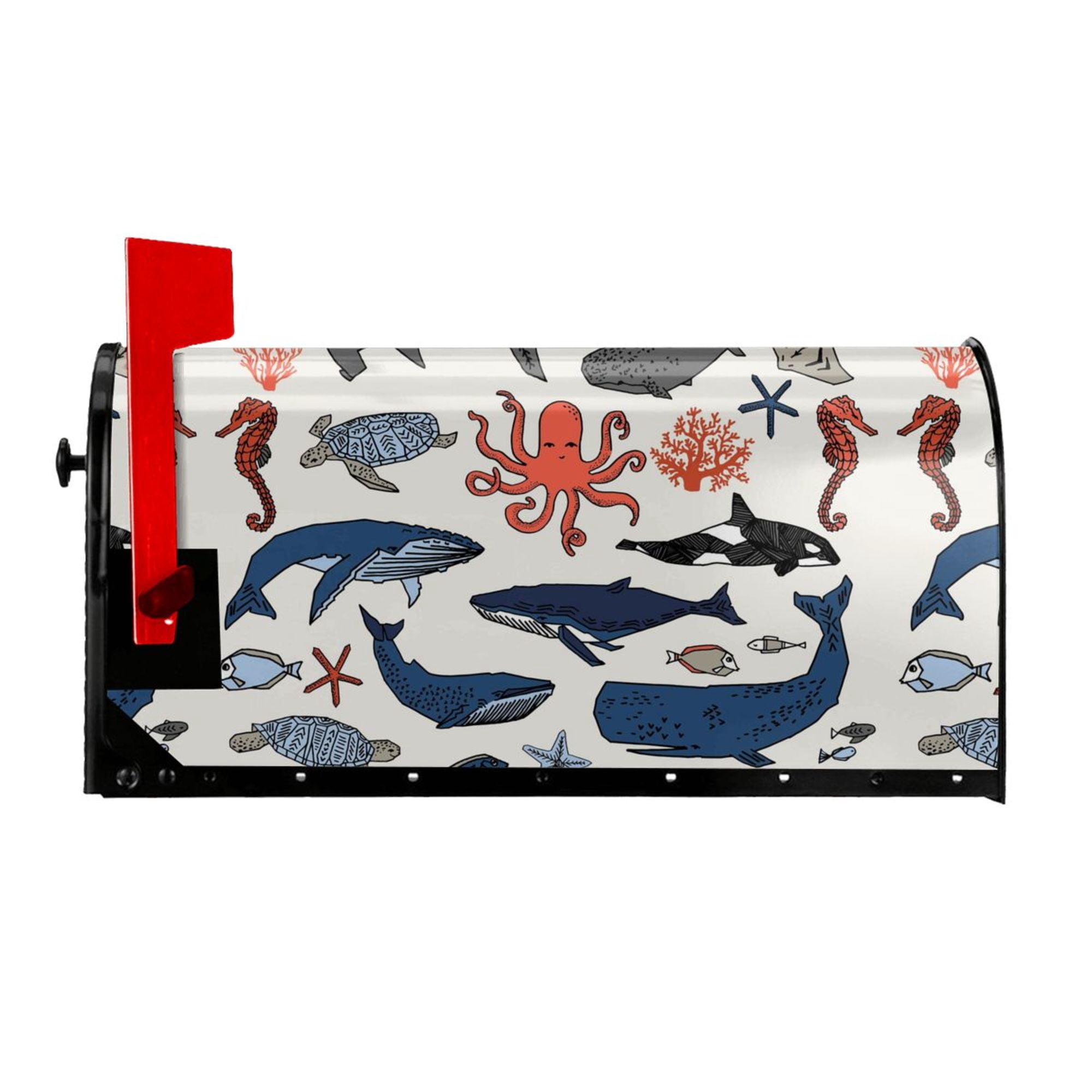 Garden Decoration Haifischgruppe Mailbox Covers Magnetic Retro Mailbox ...