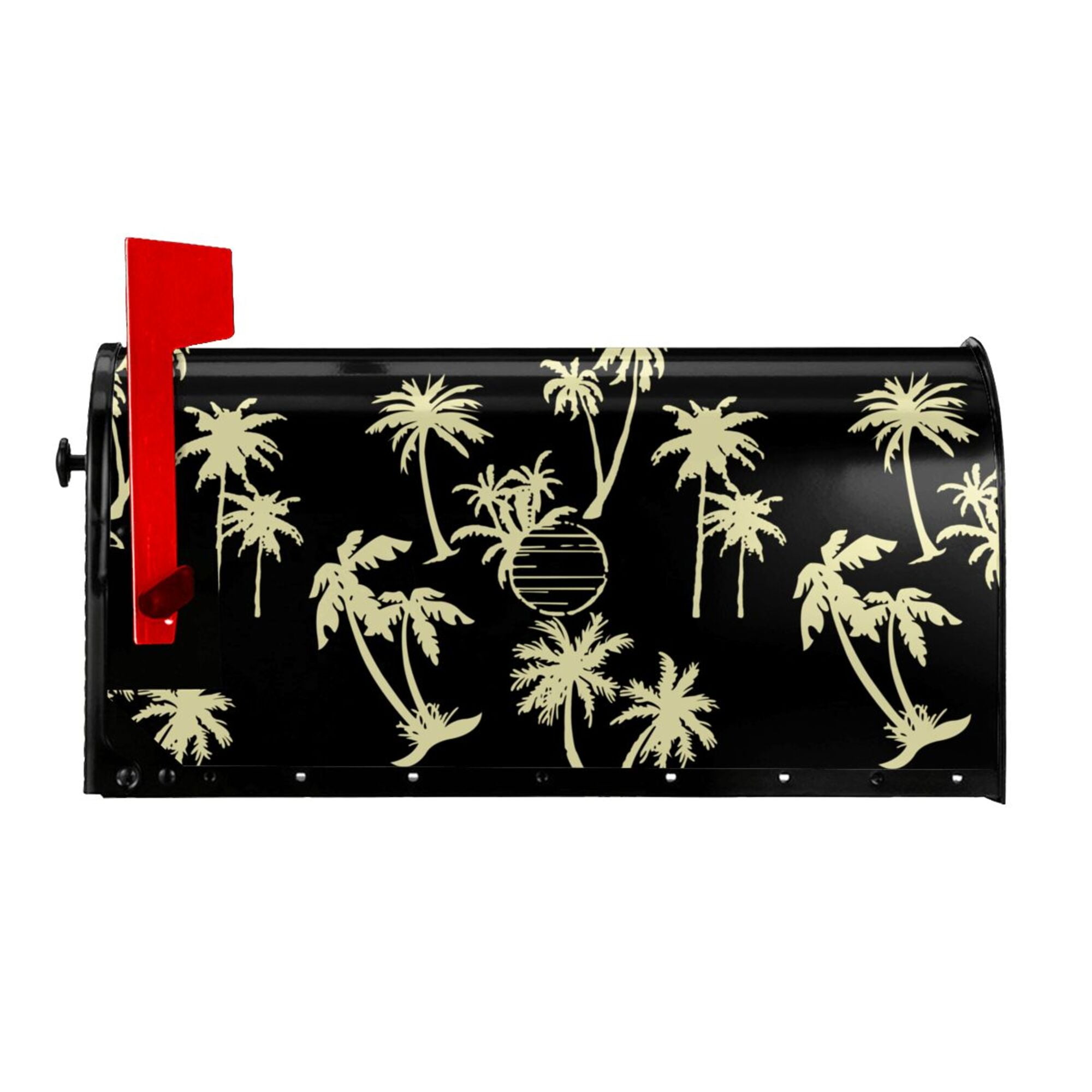 Garden Decoration Hawaiian Palm Tree Tropical Teal Mailbox Covers ...