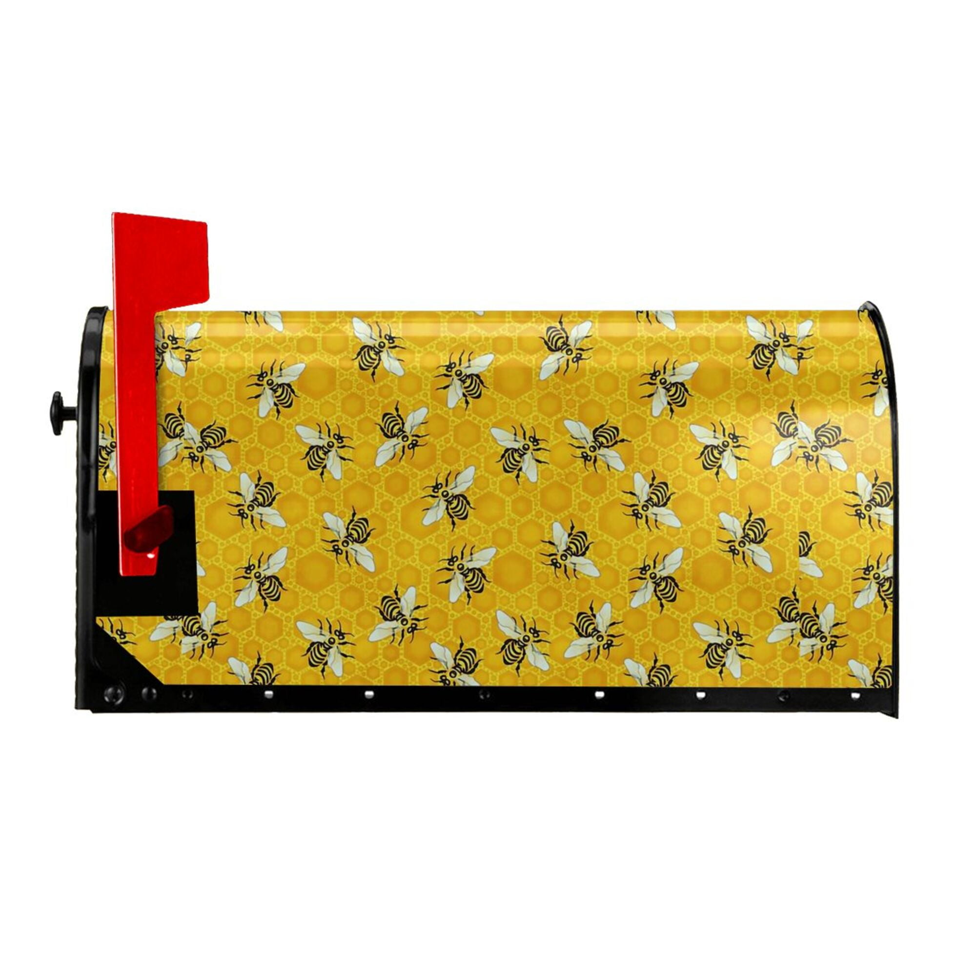 Garden Decoration Honeybees Honeycomb Bee Mailbox Covers Magnetic Retro ...