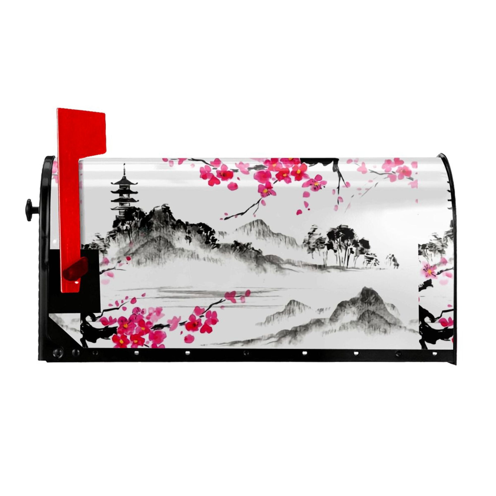 Garden Decoration Japanese Oil Painting Cherry Blossom Sakura Flower ...