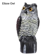 Falcon Decoy Bird Repellent Predator Flashy Reflective Eyes Owl Decoy ...