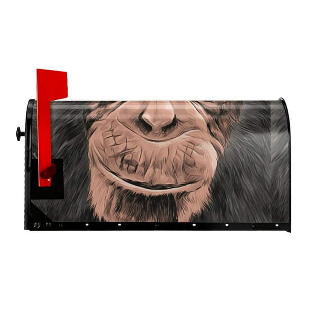 Garden Decoration Monkey Animals Mailbox Covers Magnetic Retro Mailbox Wraps Post Letter Box ...