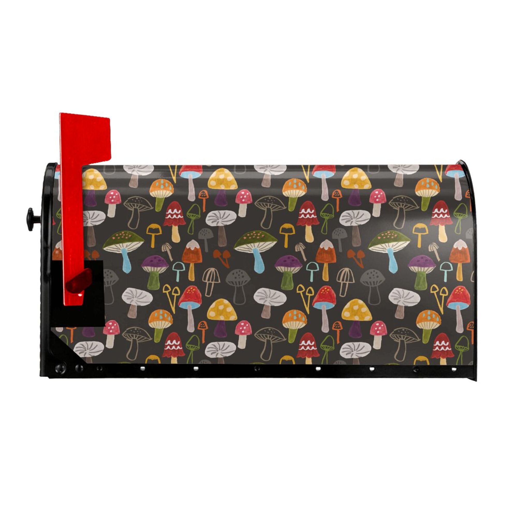 Garden Decoration Mushroom Mailbox Covers Magnetic Retro Mailbox Wraps ...