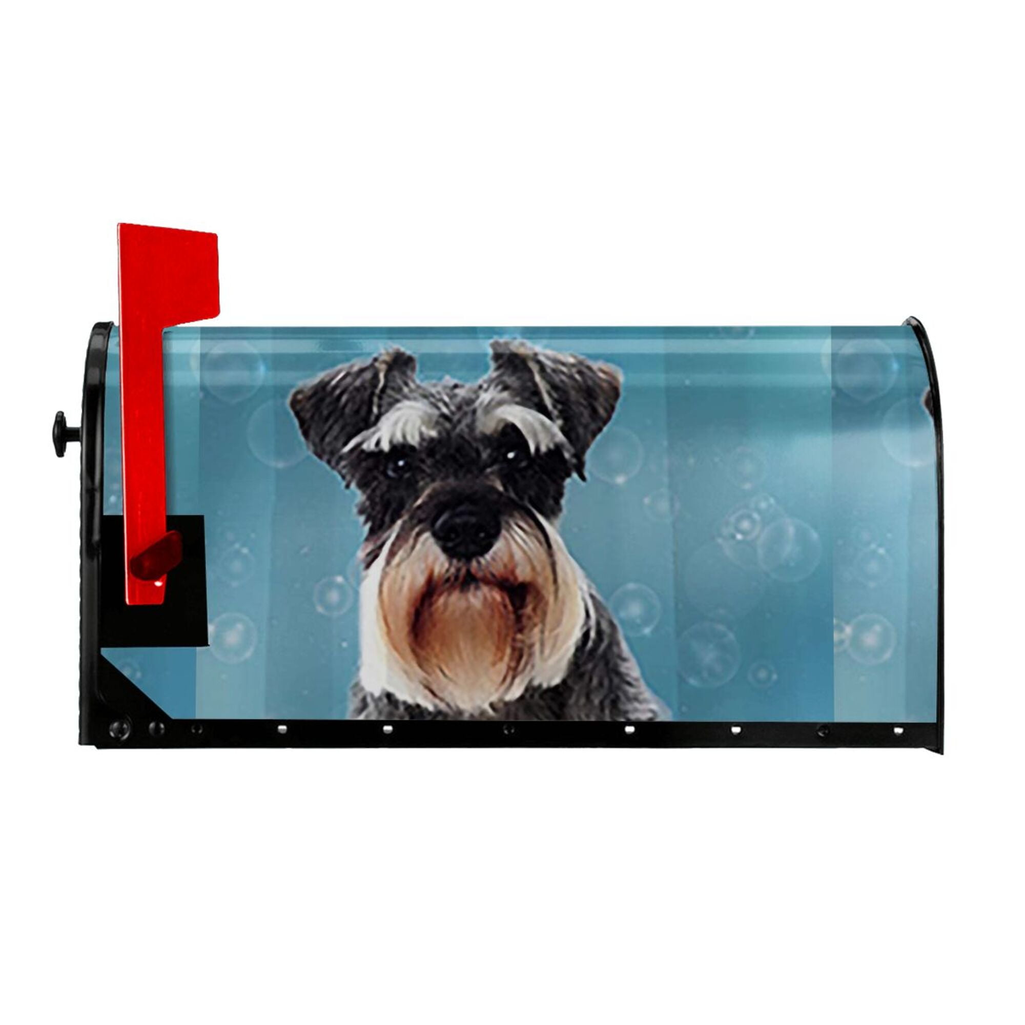 Garden Decoration My Lovely Pet Schnauzer Dog With Bubble Mailbox ...