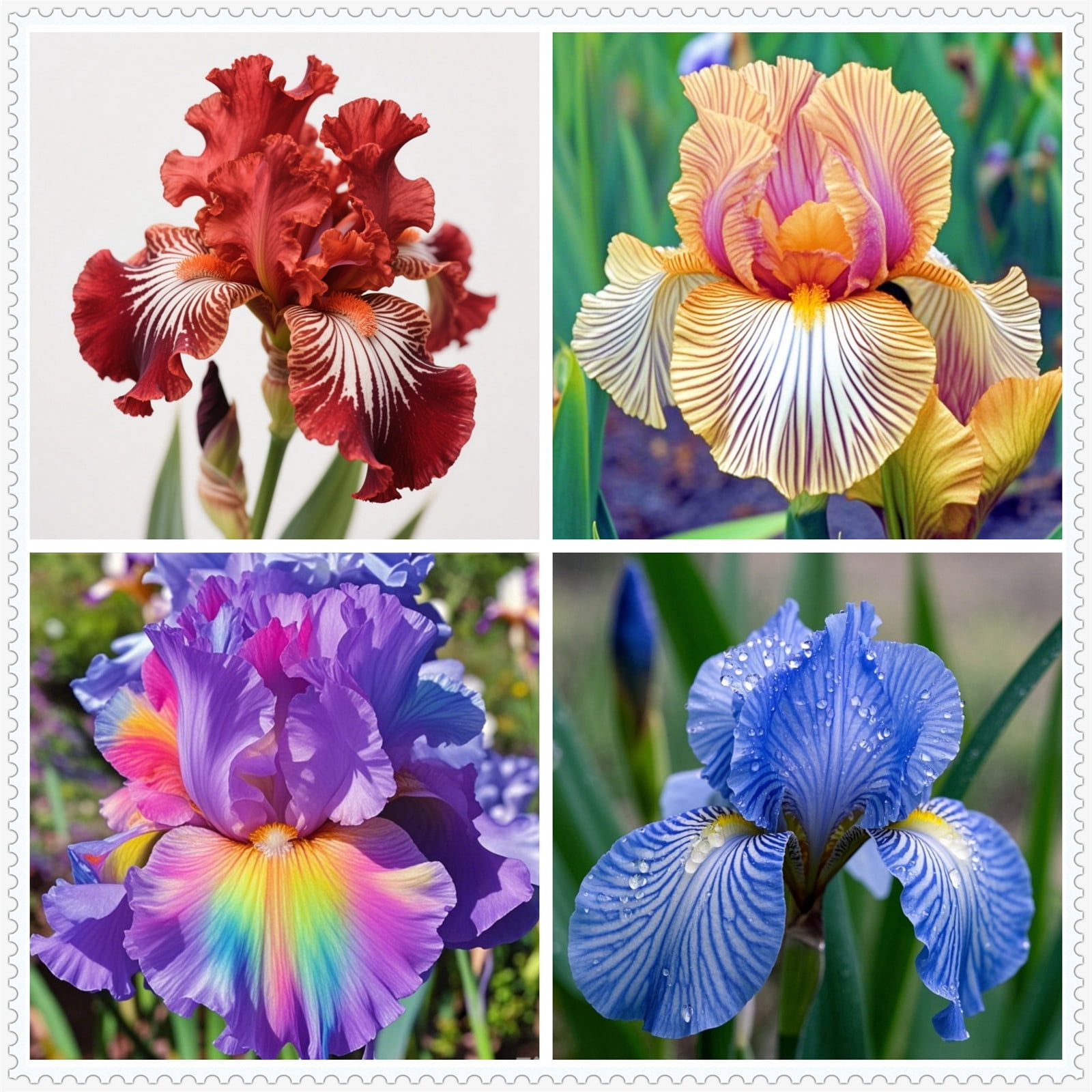 Garden Decoration Ornaments [Iris Mix for Planting] Enjoyable Home ...