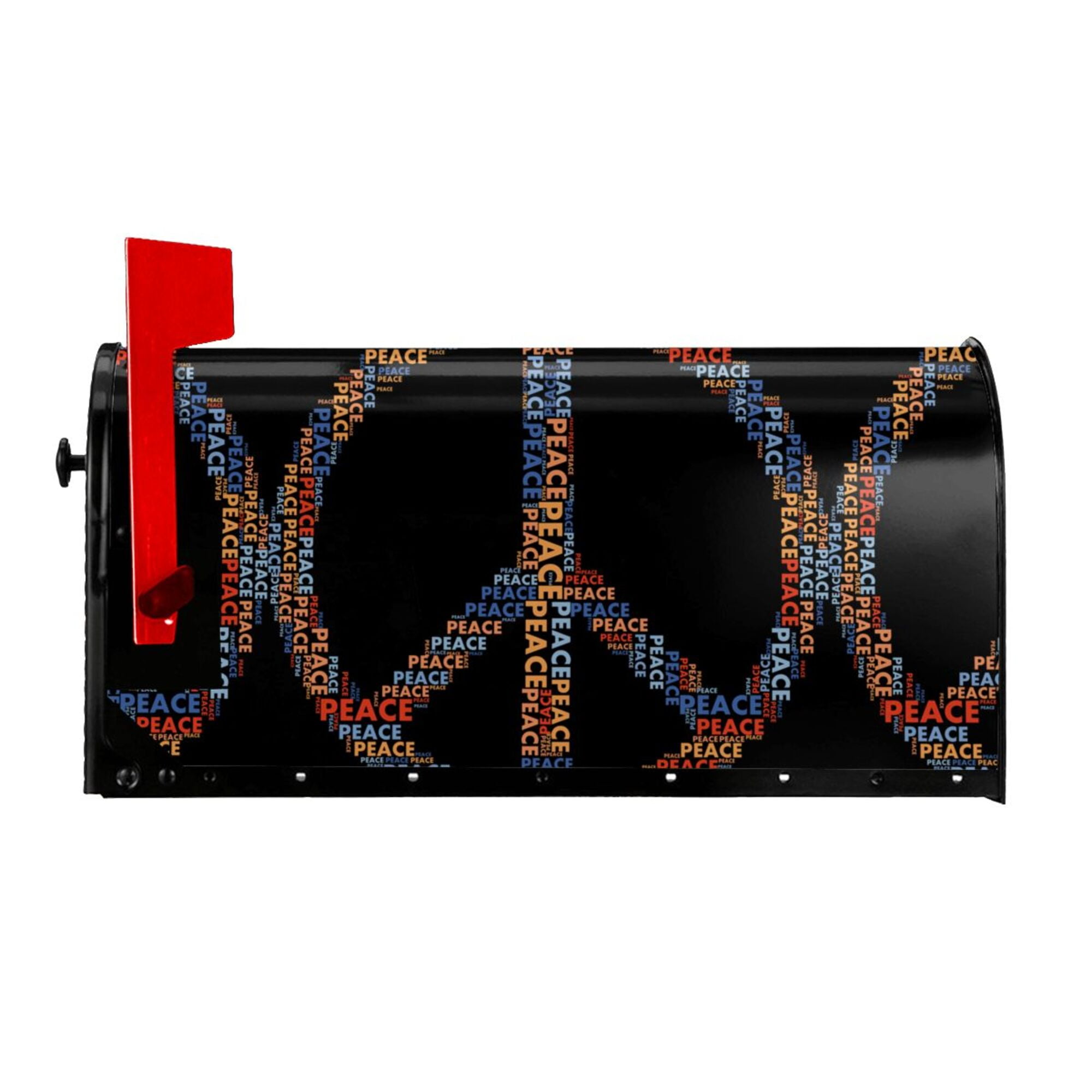 Garden Decoration Peace Sign Word Mailbox Covers Magnetic Retro Mailbox ...