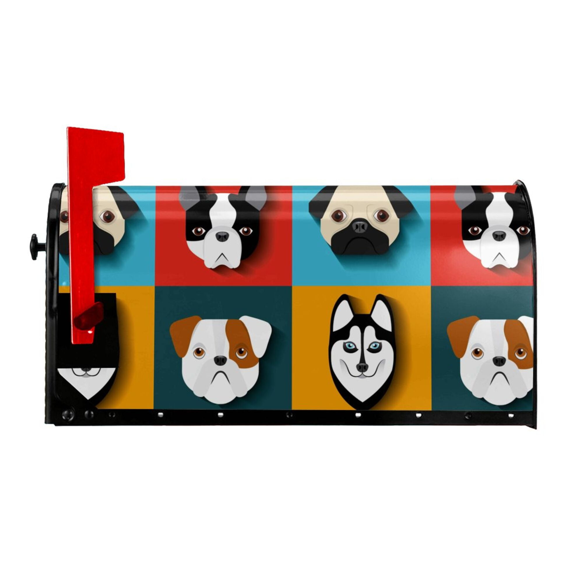 Garden Decoration Purebred Dogs Mailbox Covers Magnetic Retro Mailbox ...
