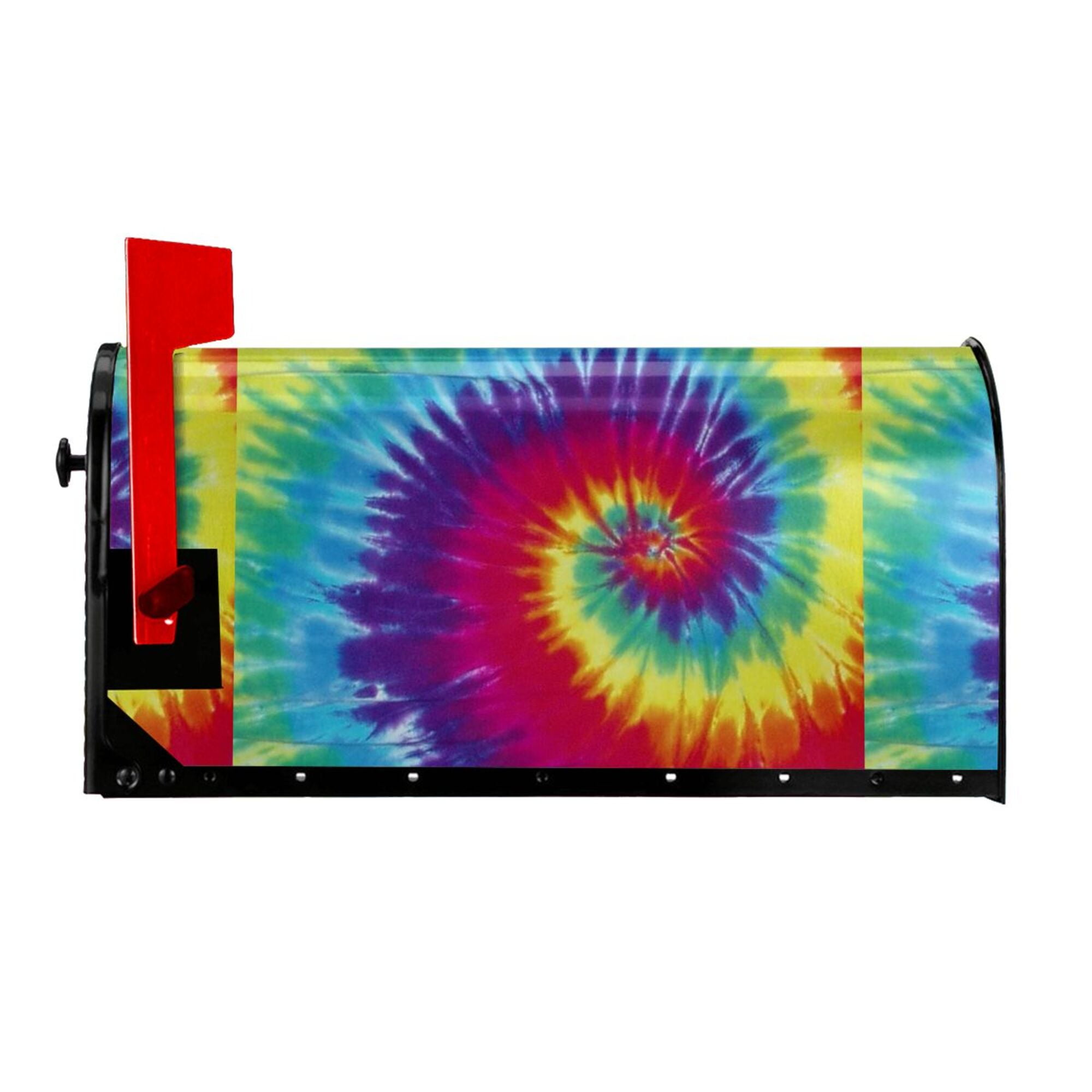 Garden Decoration Rainbow Tie Dye Mailbox Covers Magnetic Retro Mailbox ...