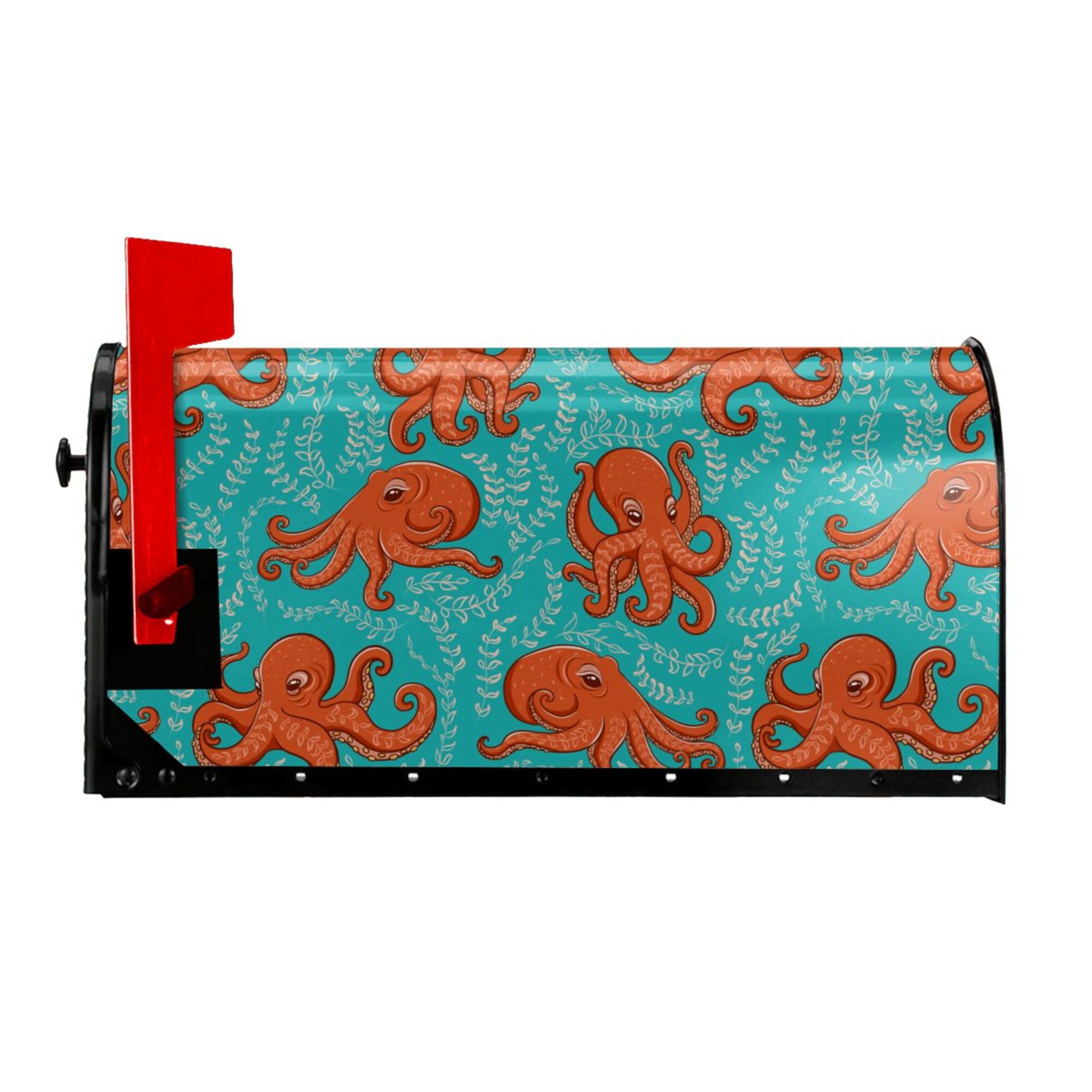 Garden Decoration Red Octopus Mailbox Covers Magnetic Retro Mailbox ...