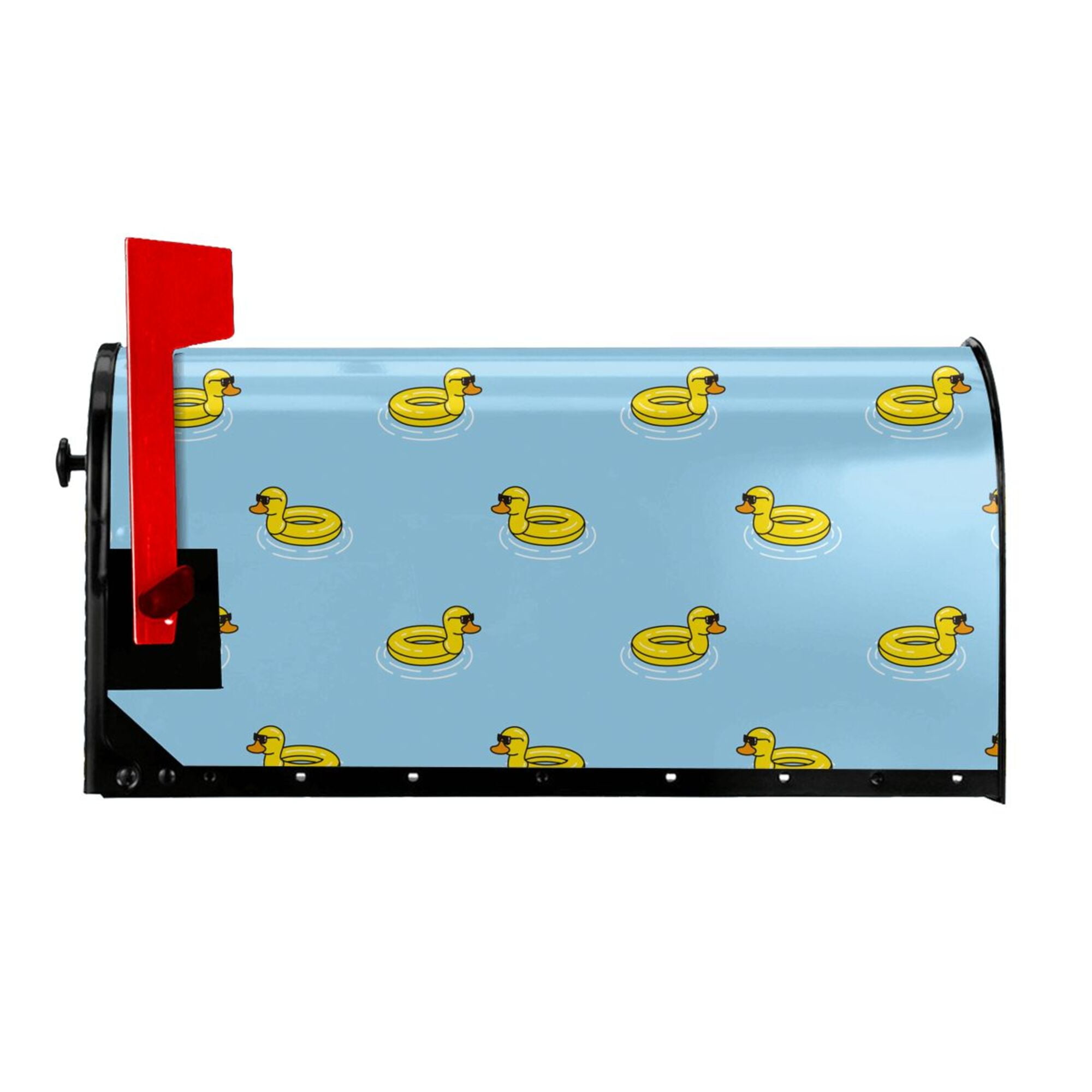 Garden Decoration Rubber Duck Swimming Mailbox Covers Magnetic Retro ...